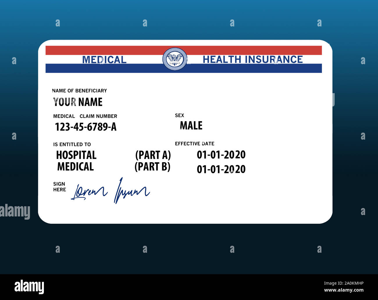 Medicare card hi-res stock photography and images - Alamy
