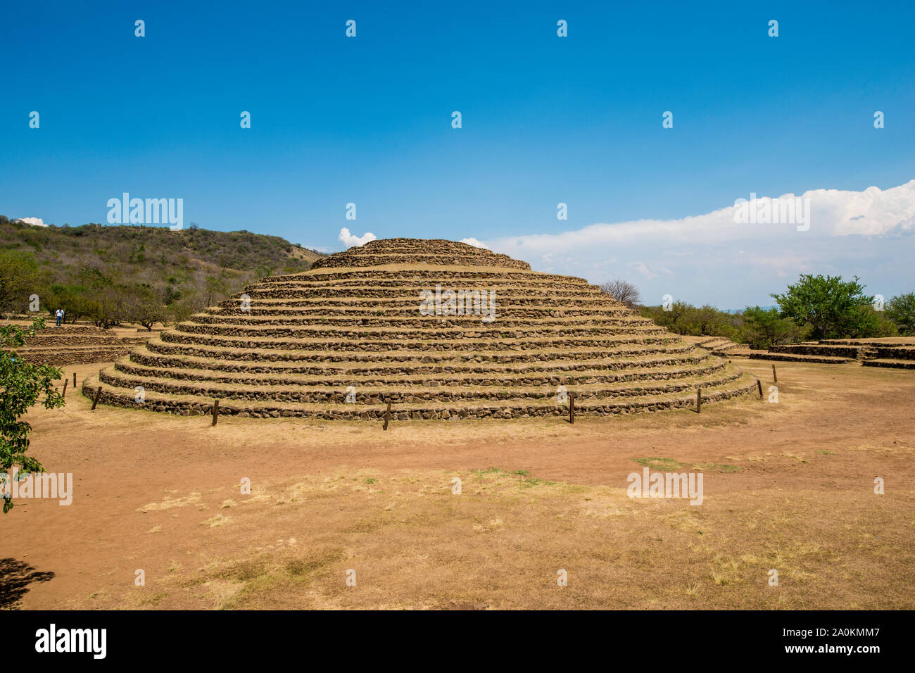 Ancient ruins at Archeological zone of Guachimontones, Teuchitlan ...