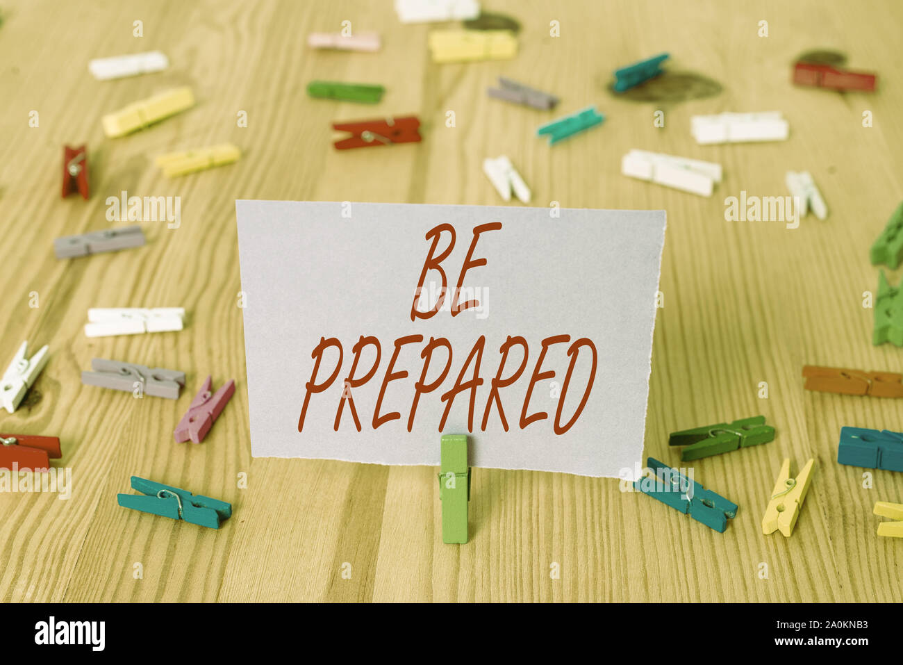 Handwriting text Be Prepared. Conceptual photo Getting ready for ...