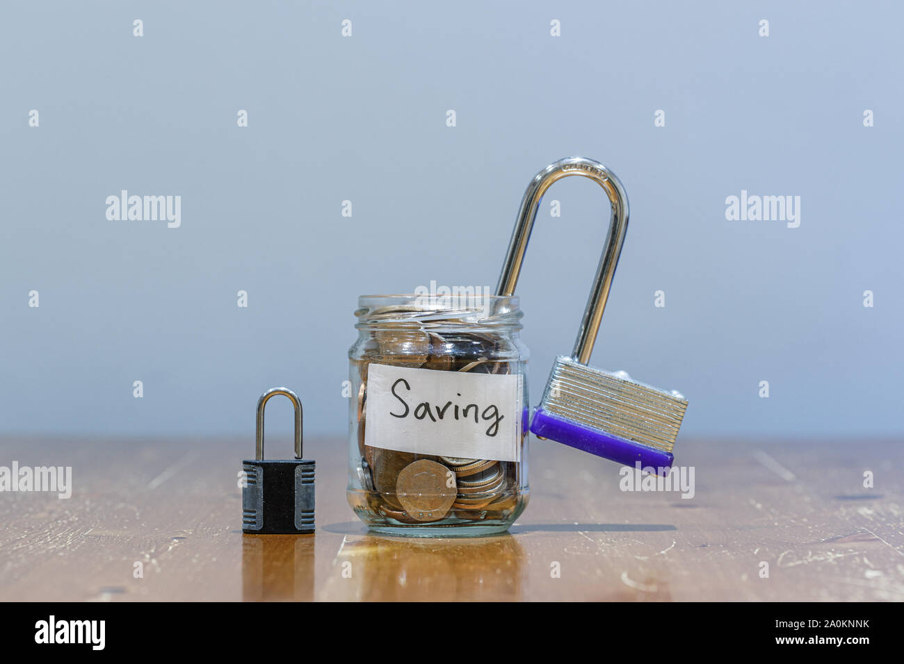 Financial Protection Scheme keeping saving secured and save Stock Photo ...