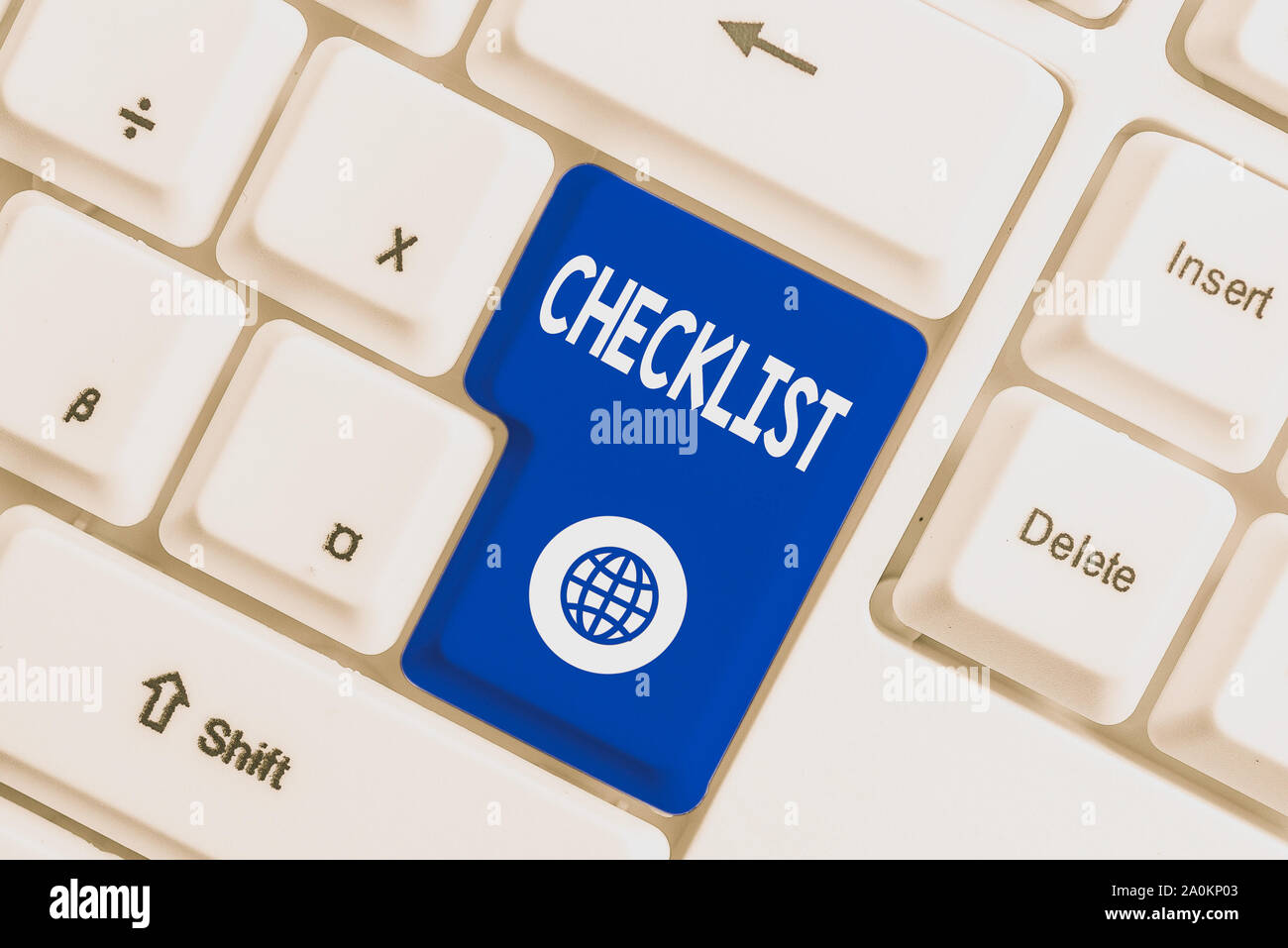 Writing note showing Checklist. Business concept for List down of the ...