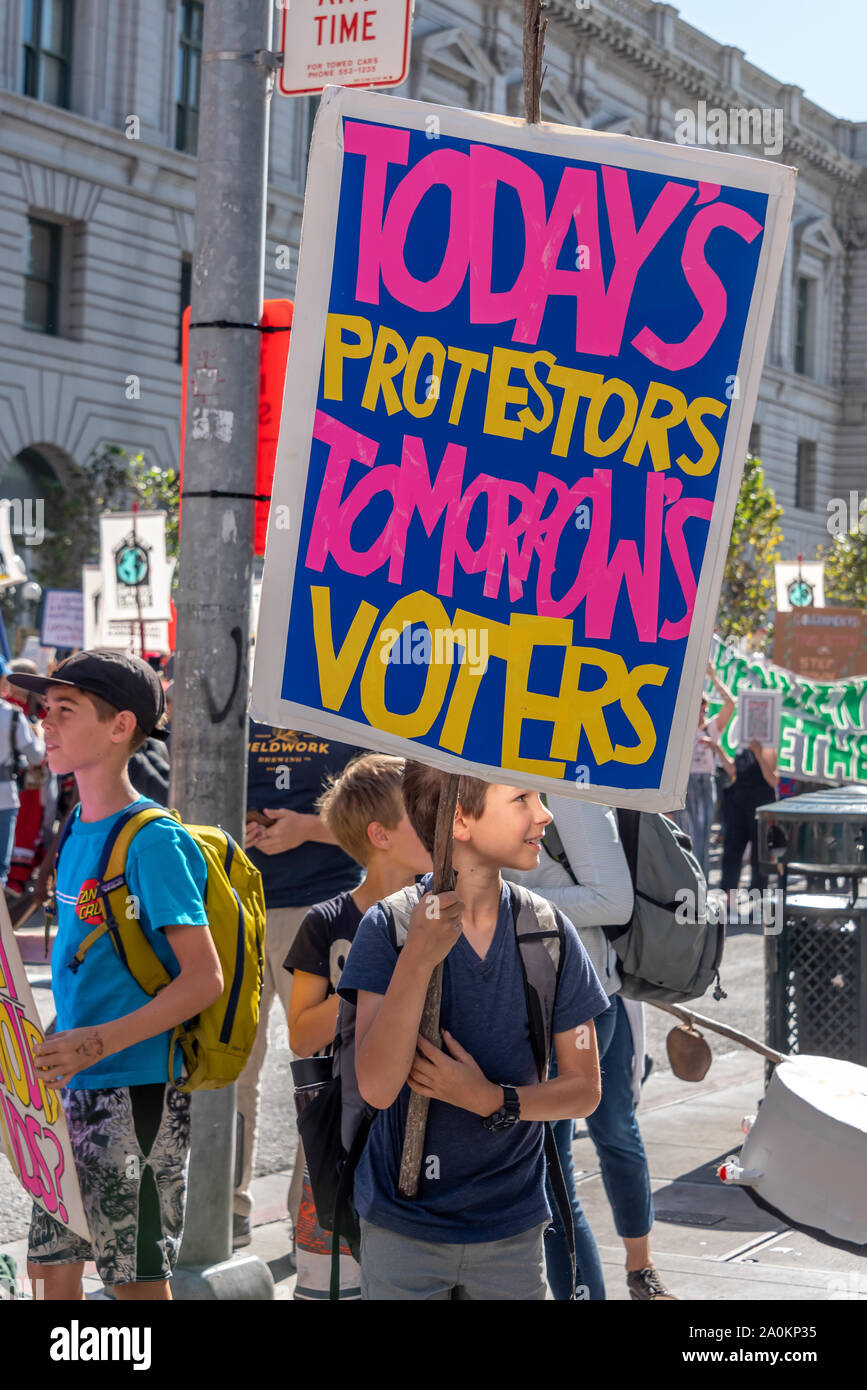 Kid protestors hi-res stock photography and images - Alamy