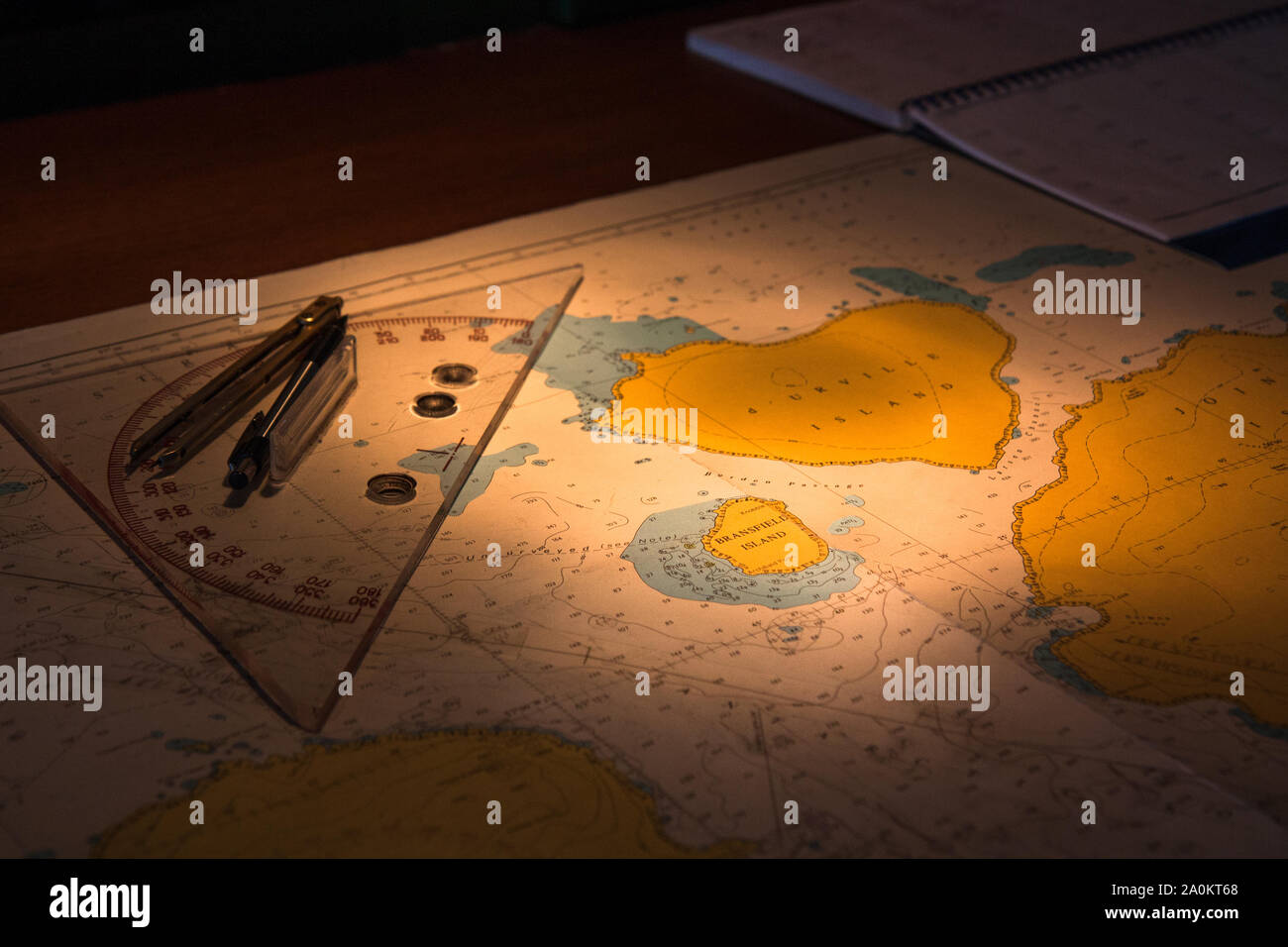 Navigational chart for the Bransfield Strait in the northern tip of the ...
