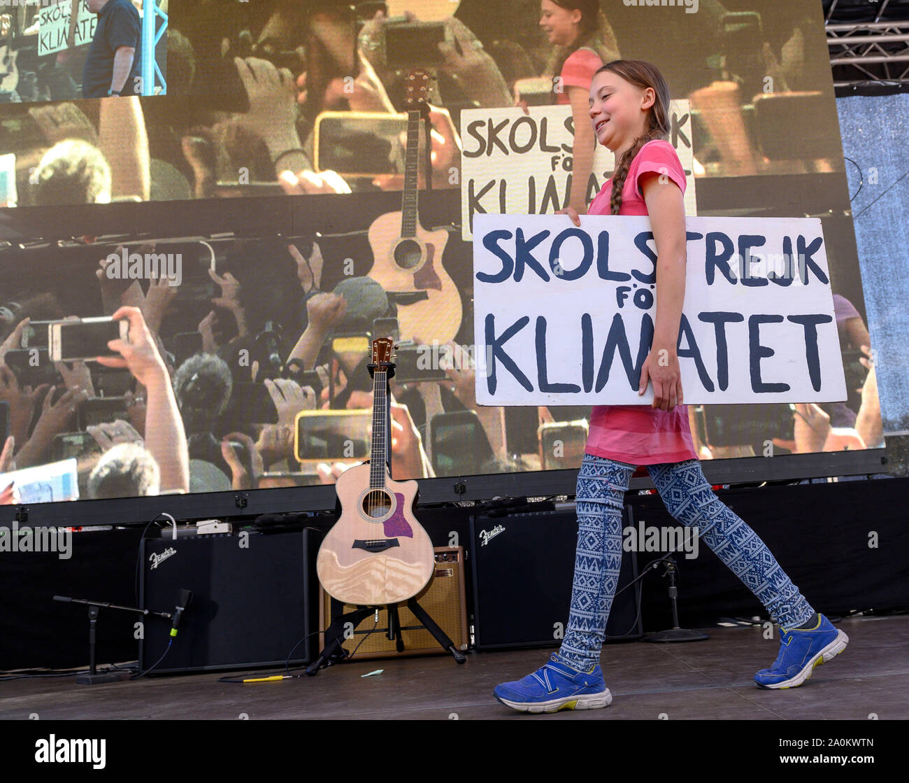 New York, NEW YORK, USA. 20th Sep, 2019. Swedish teenager and climate ...