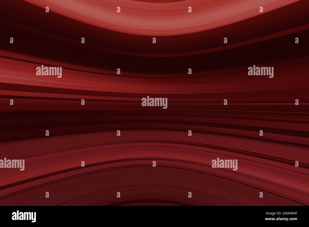 Curved horizontal lines in red shades, dark abstract background with ...