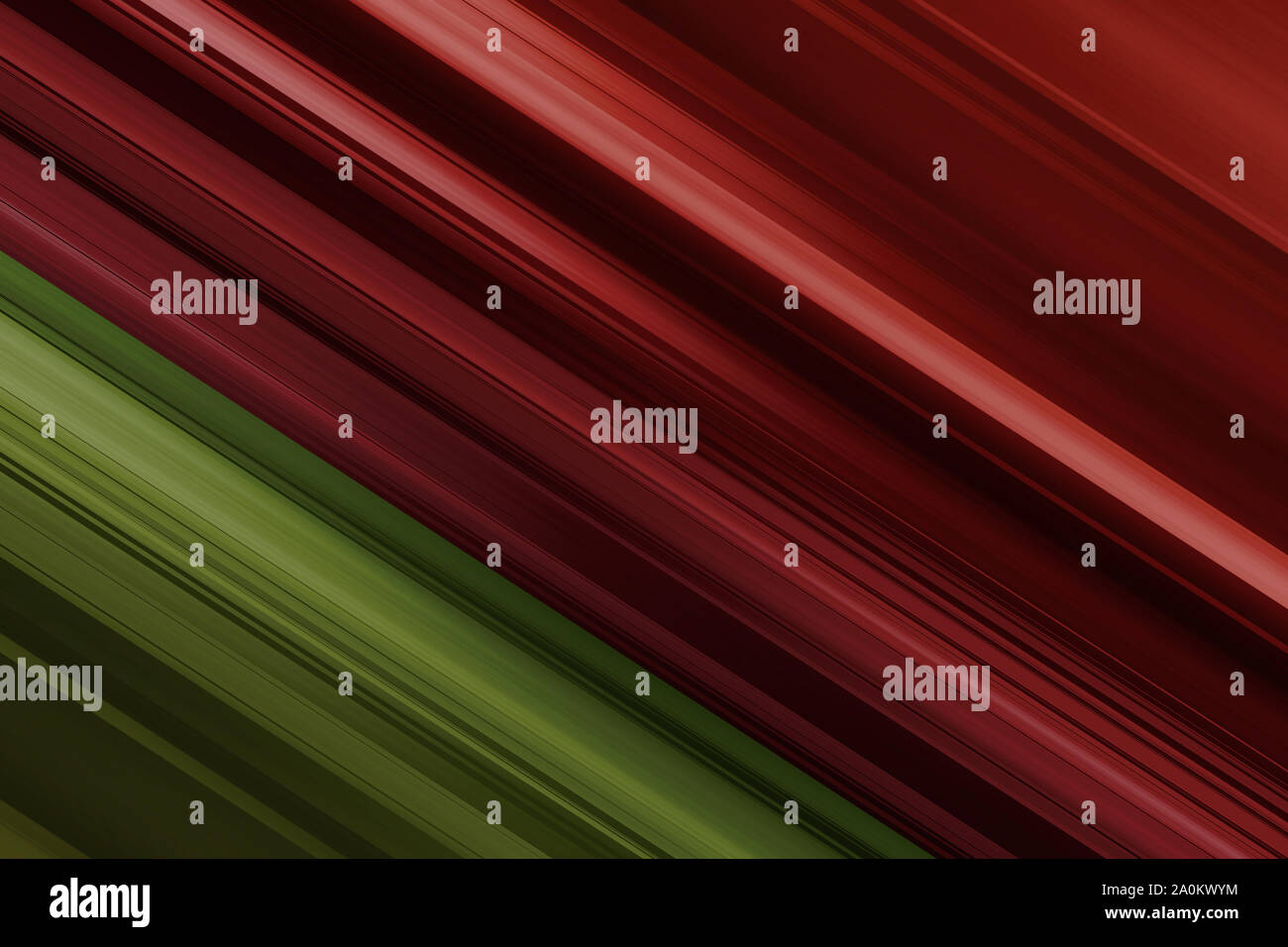 Diagonal lines in red and green shades, dark abstract background with ...