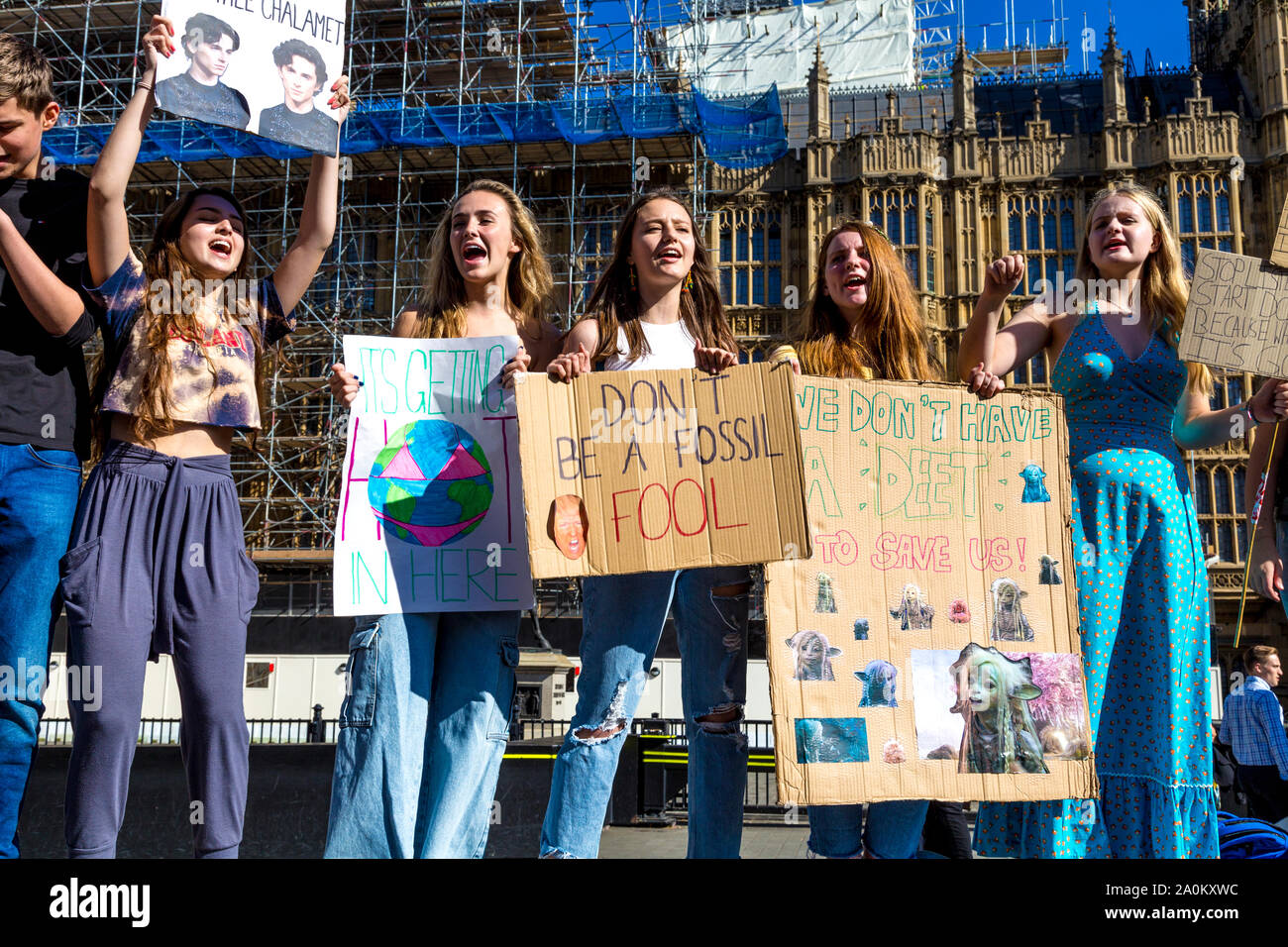 Climate change slogans hi-res stock photography and images - Alamy