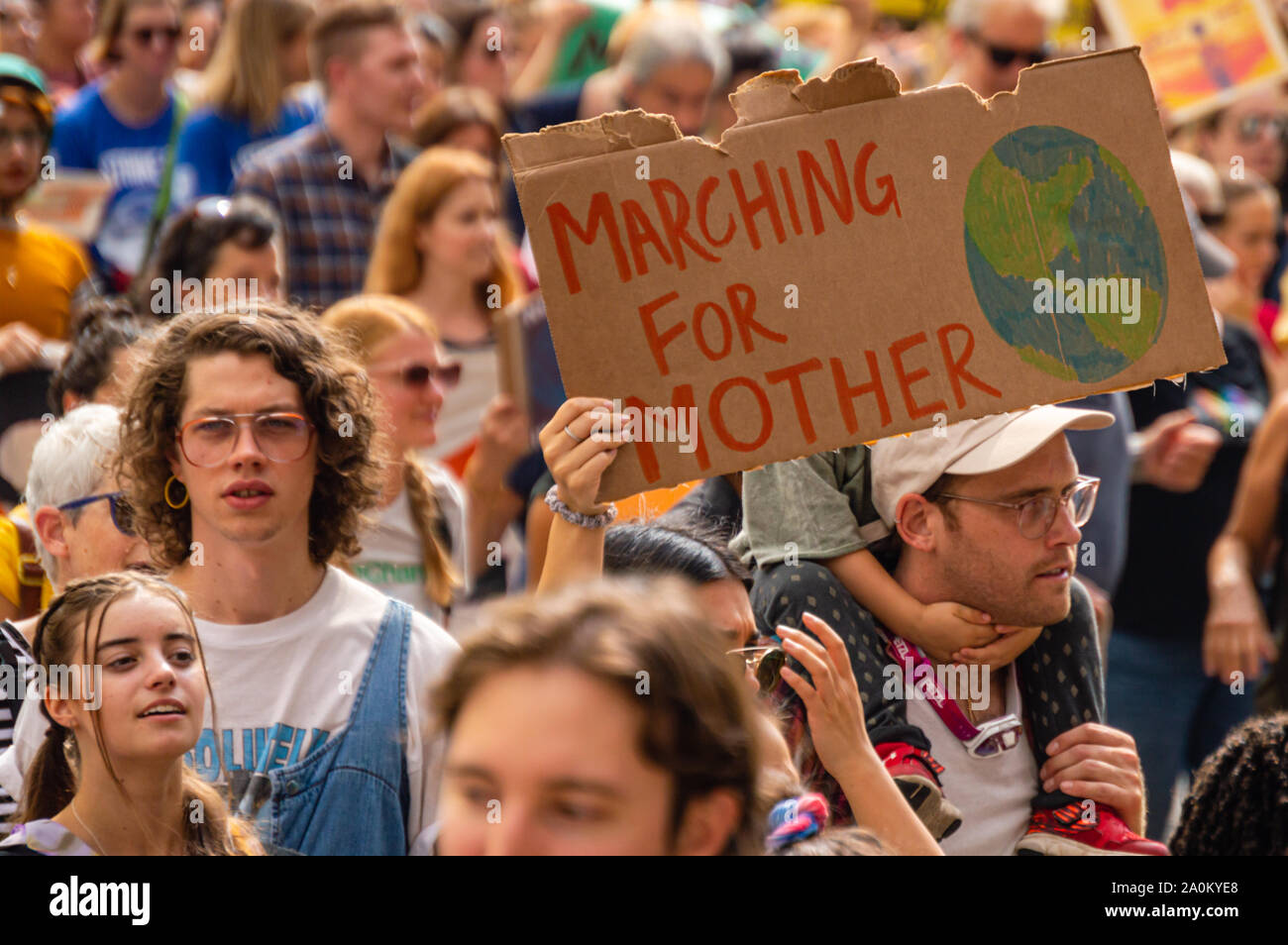 Chicago, USA-September 20, 2019: Global Climate Strike. Thousands of ...