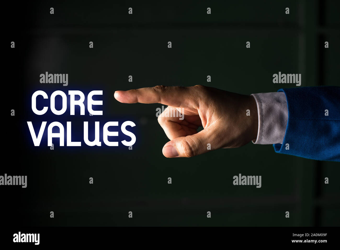 Handwriting text writing Core Values. Conceptual photo belief ...