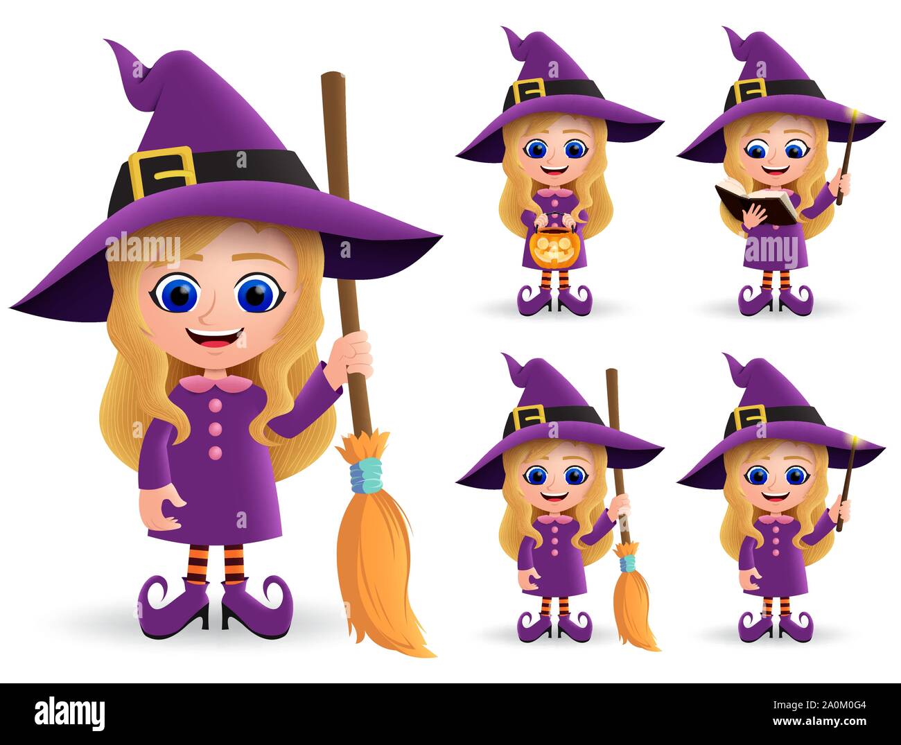 Halloween Cute Witch Clip Art