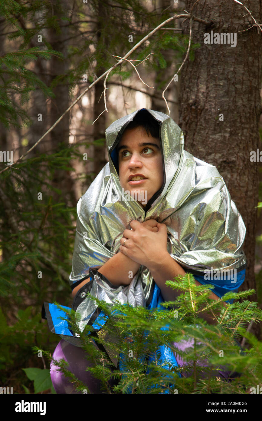 Hiker lost in woods hi-res stock photography and images - Alamy