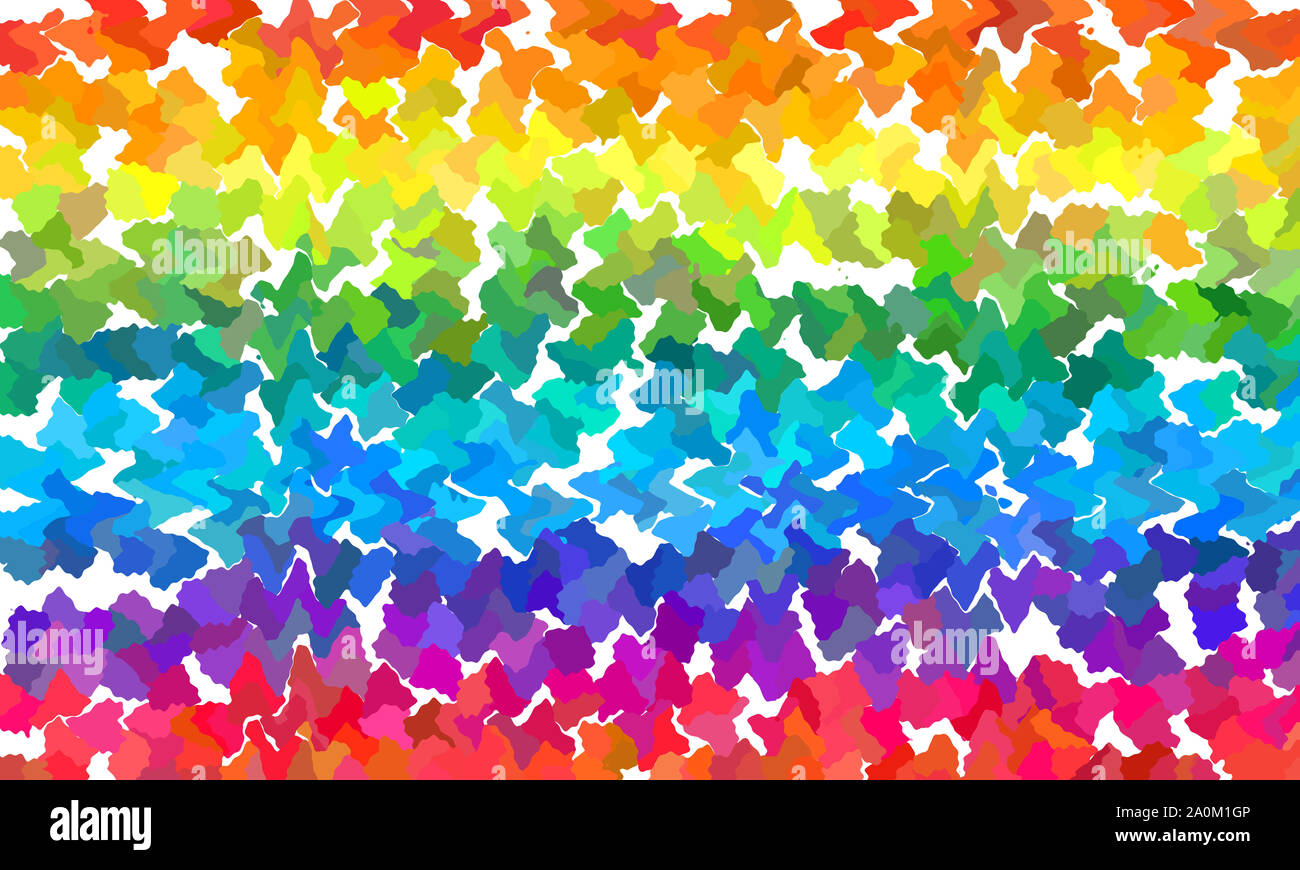 Abstract Crumpled Ripple Surface Illustration on Colorful Background ...