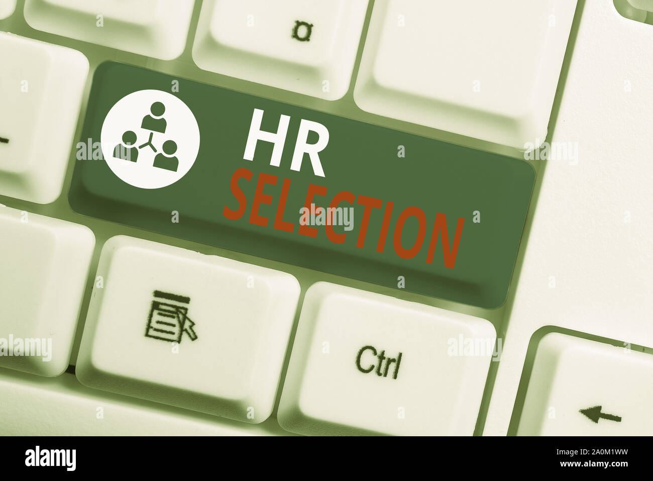Text sign showing Hr Selection. Business photo showcasing Process and ...