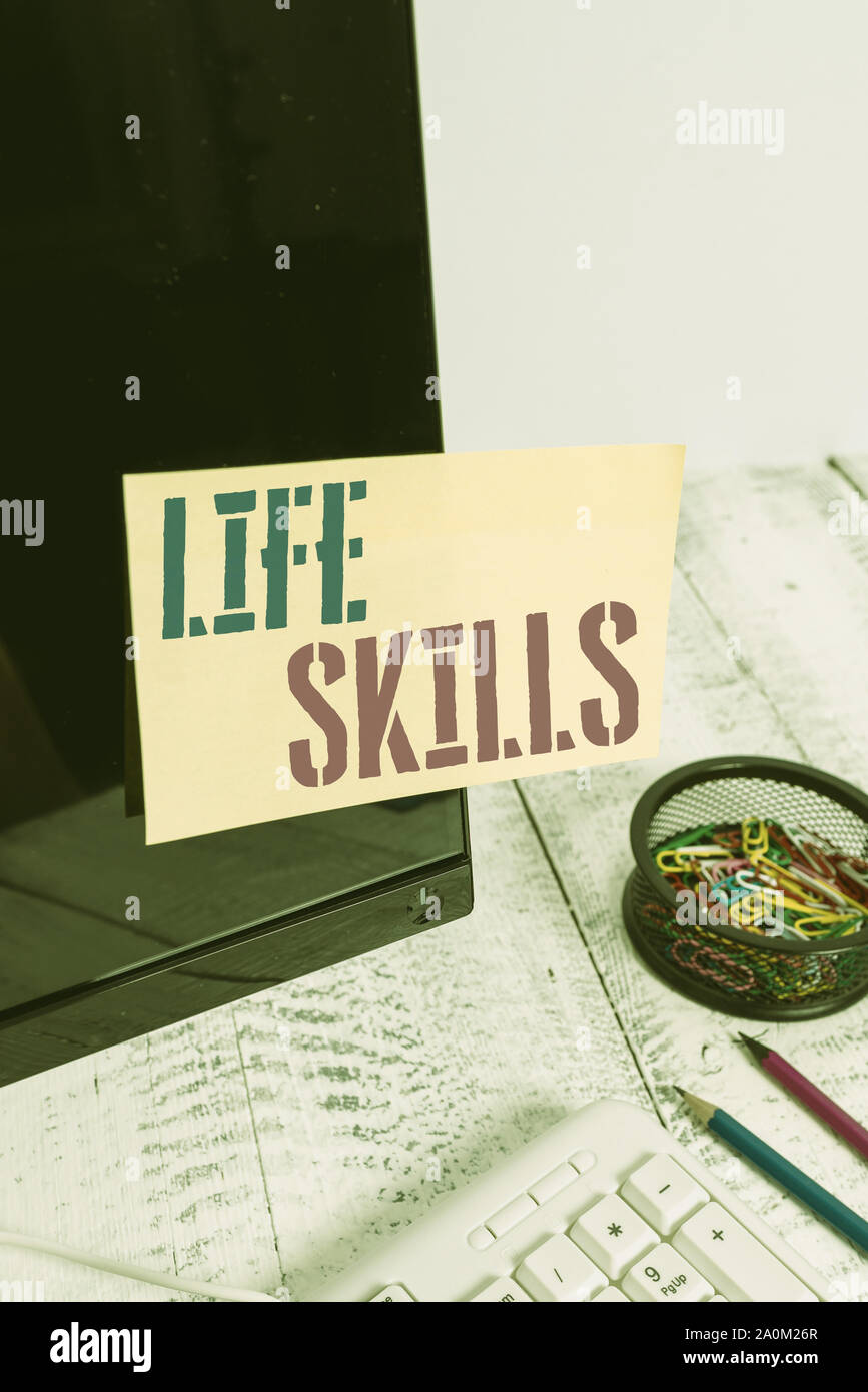 Handwriting text writing Life Skills. Conceptual photo that is ...