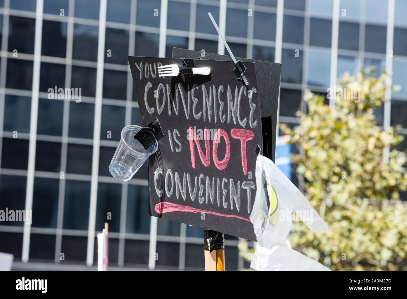 Greta thunberg sign 2019 hi-res stock photography and images - Alamy