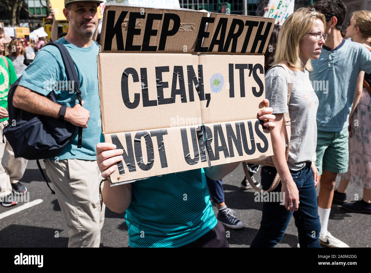 Greta thunberg sign 2019 hi-res stock photography and images - Alamy