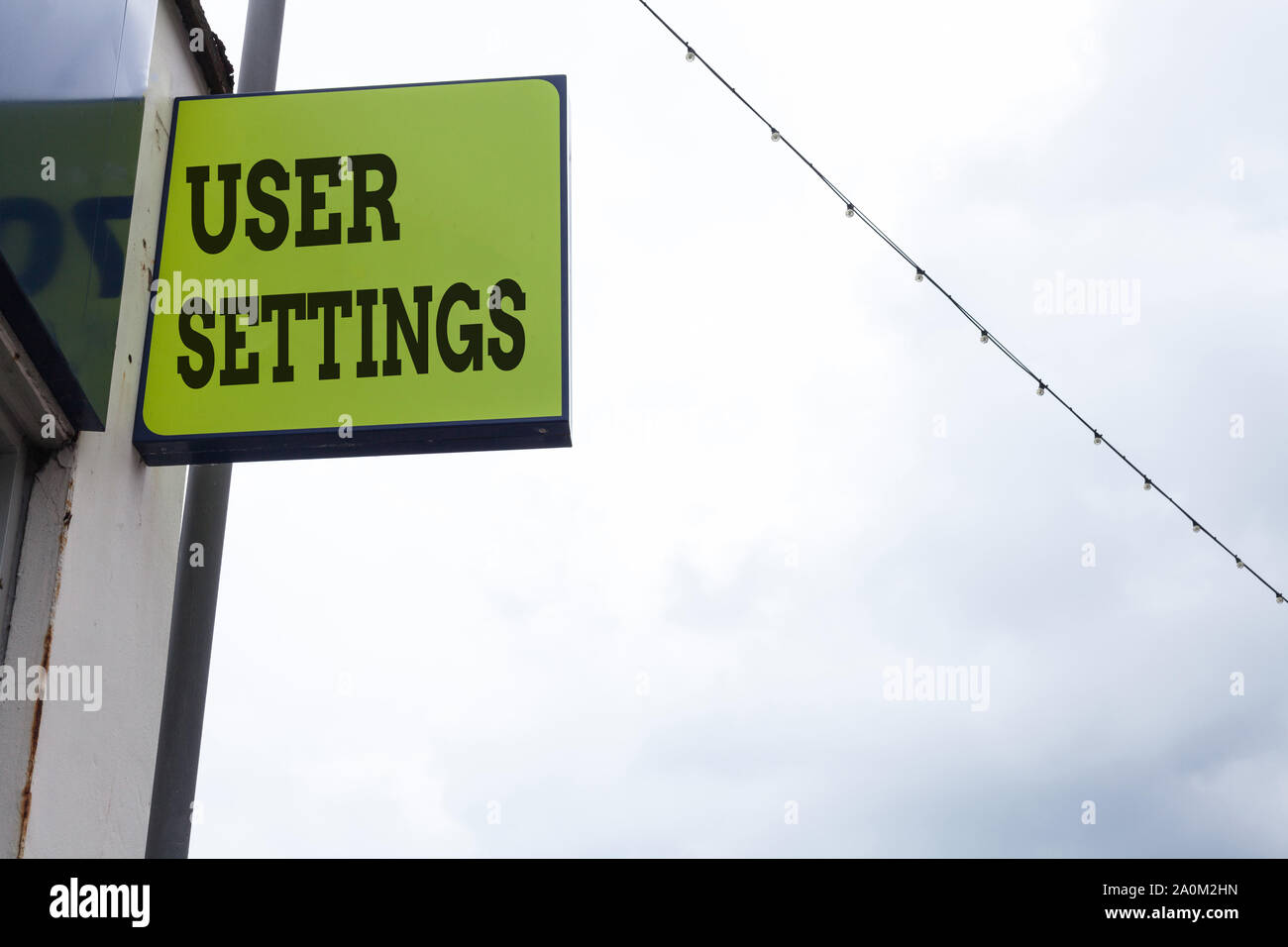 Word writing text User Settings. Business photo showcasing Configuration of appearance Operating ...