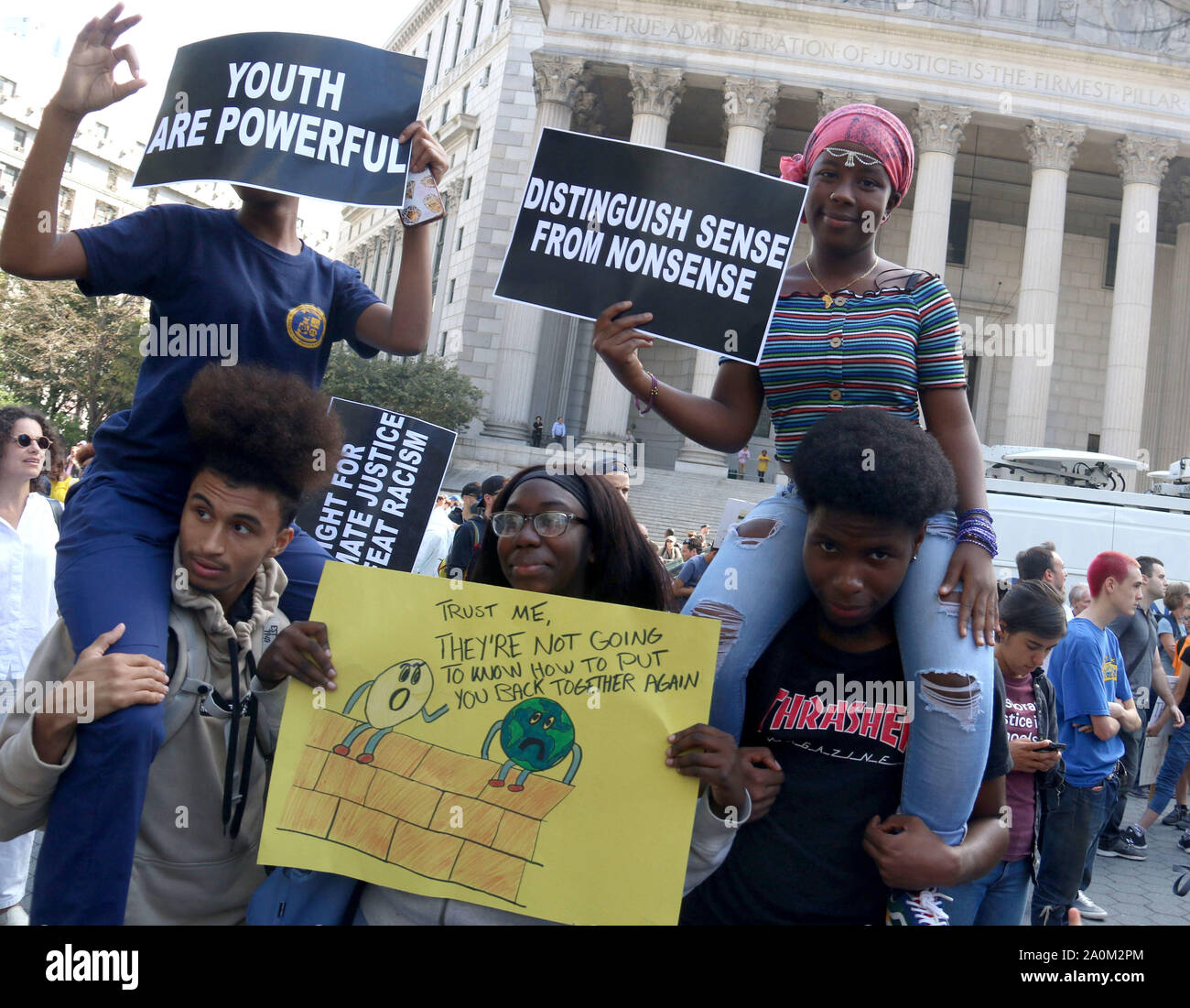New York, New York, USA. 20th Sep, 2019. Activists attend the New York ...