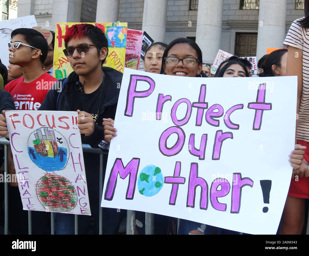 New York, New York, USA. 20th Sep, 2019. Activists attend the New York ...