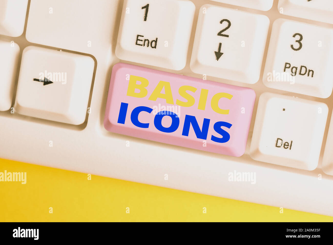 Handwriting text Basic Icons. Conceptual photo pictogram or ideogram ...