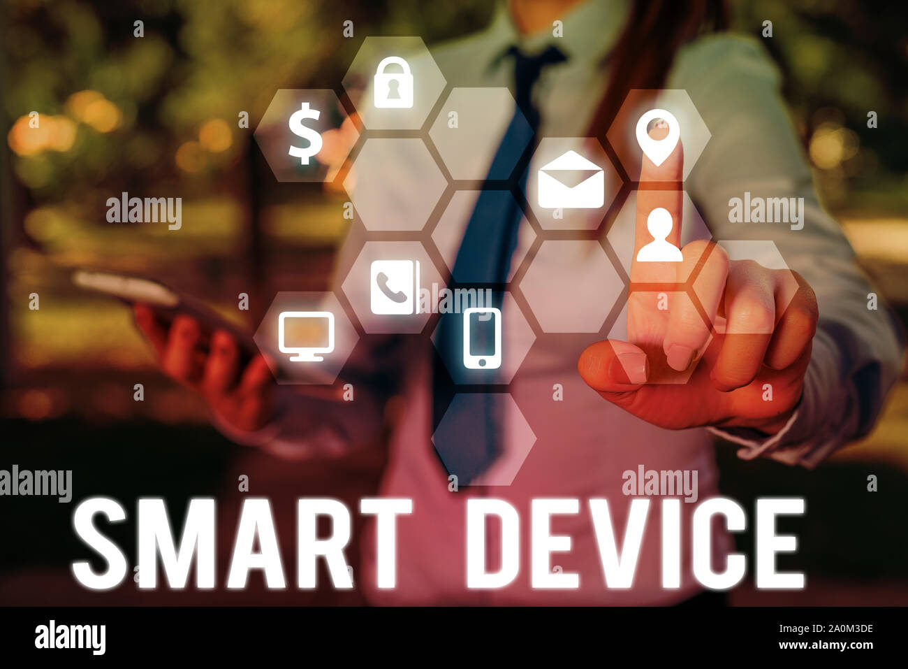 Handwriting text writing Smart Device. Conceptual photo Electronic ...