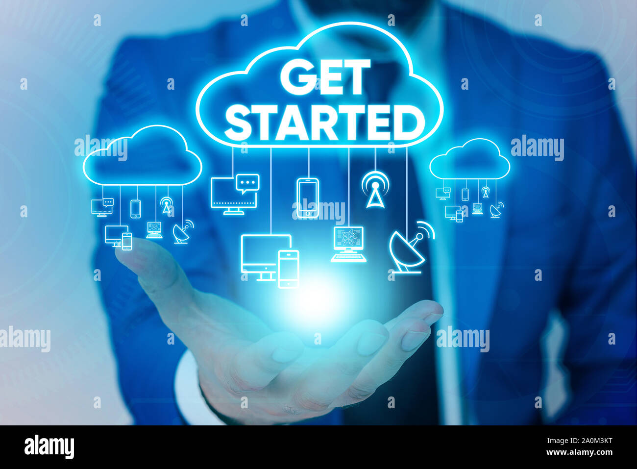 Handwriting text Get Started. Conceptual photo asking someone to begin task endeavour or process ...