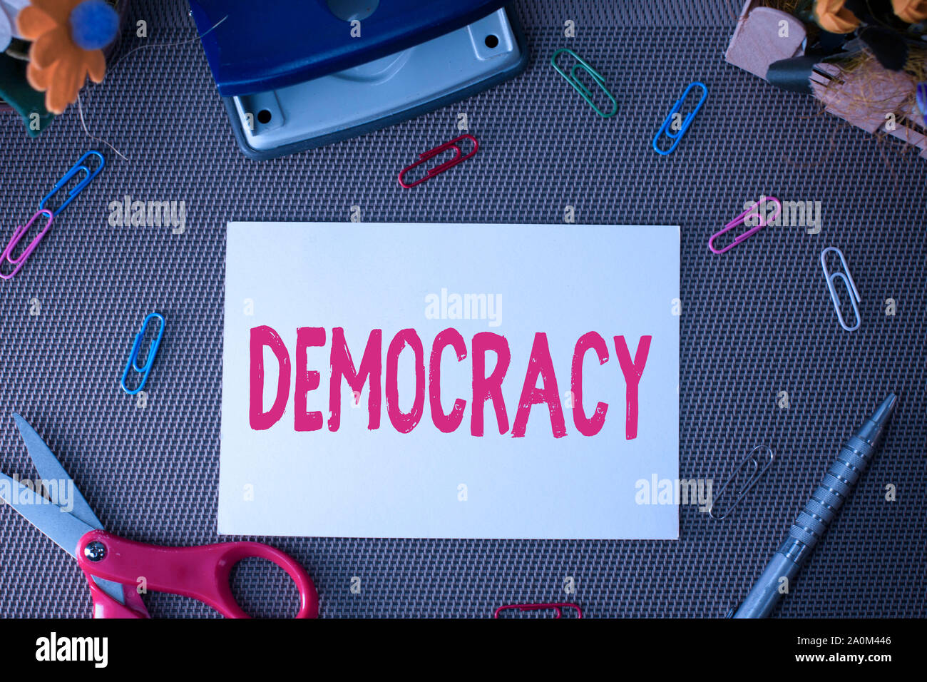 Handwriting text Democracy. Conceptual photo freedom of the showing to ...