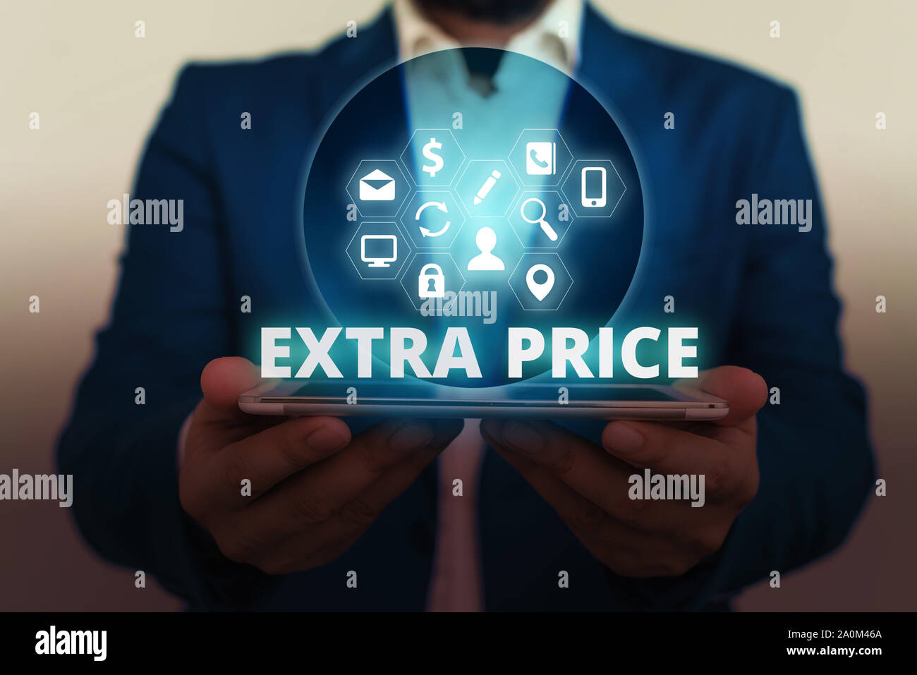Text sign showing Extra Price. Business photo showcasing extra price ...