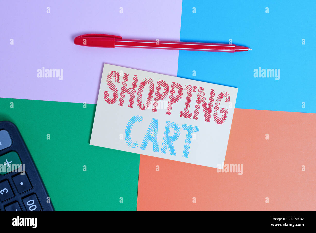 Writing note showing Shopping Cart. Business concept for Case Trolley ...