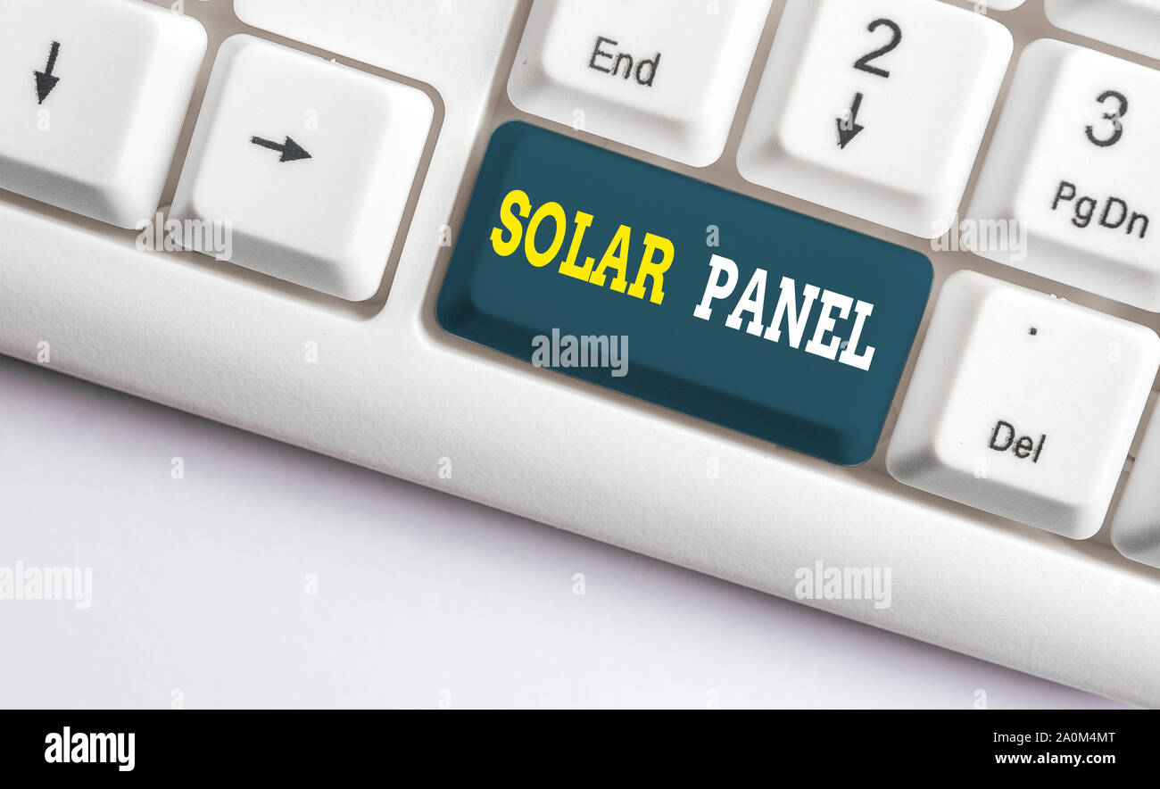 Conceptual hand writing showing Solar Panel. Concept meaning designed to absorb suns rays source ...