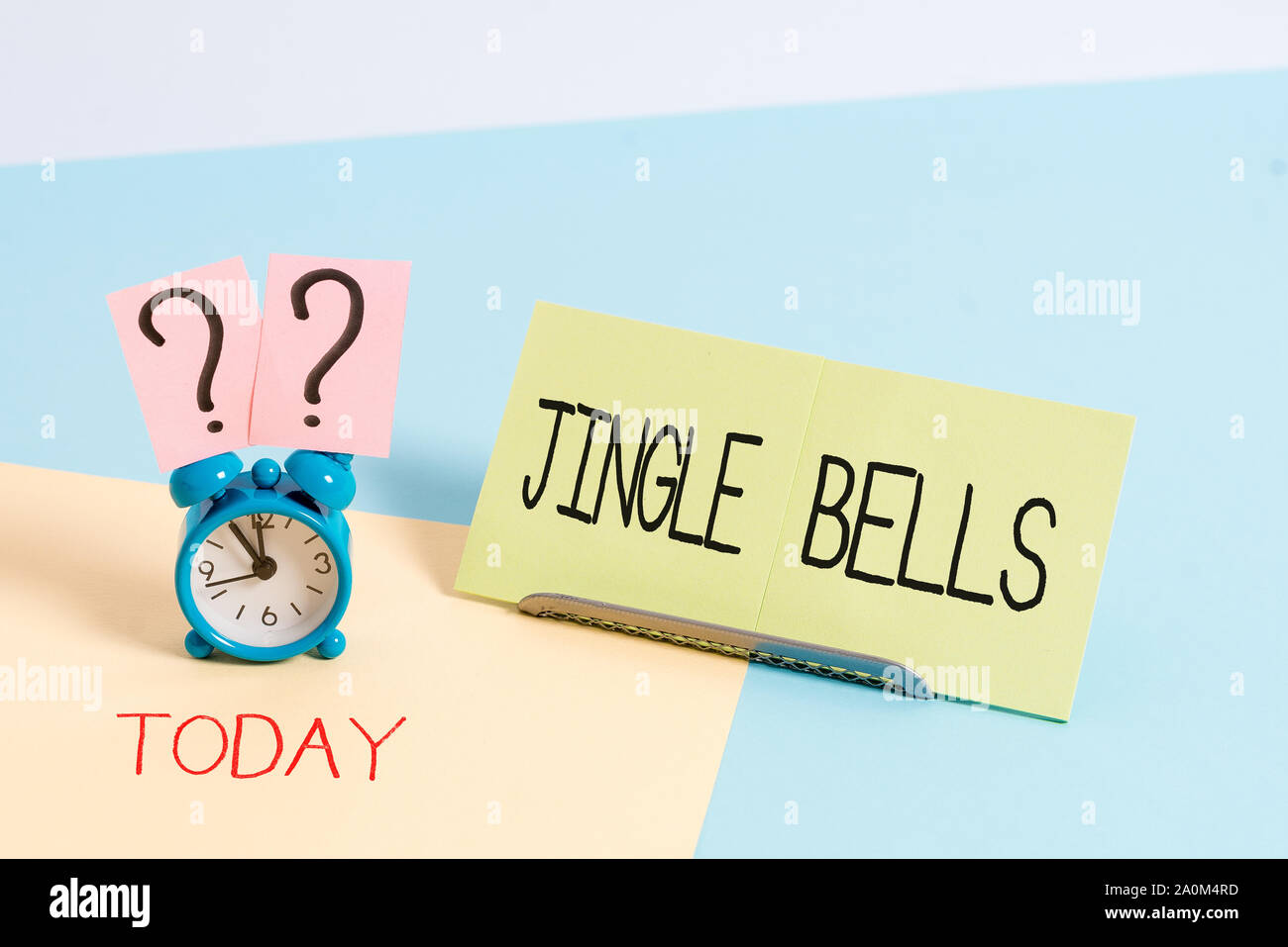 Handwriting text writing Jingle Bells. Conceptual photo Most famous ...