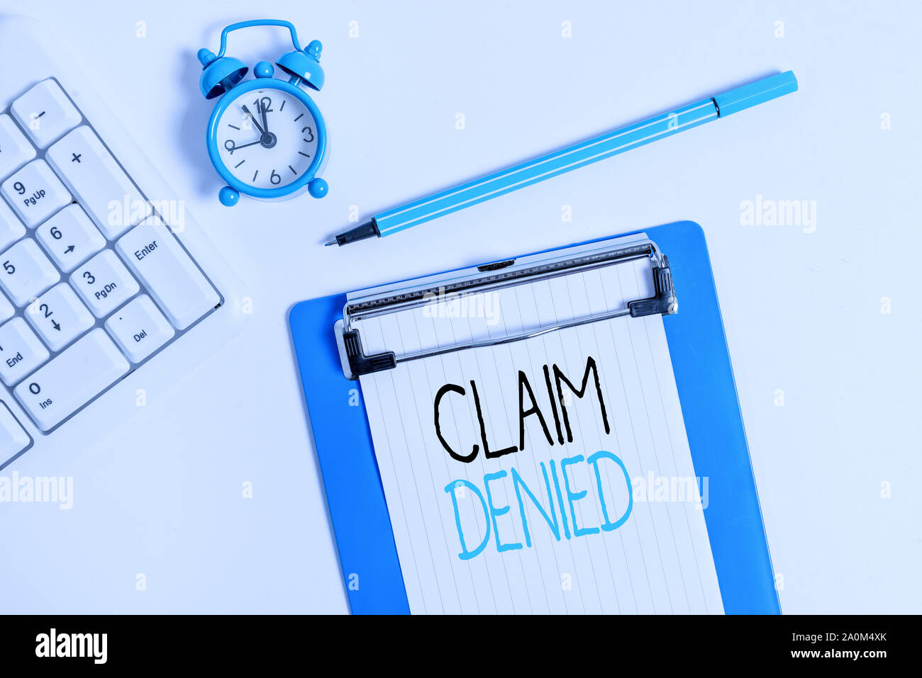 Conceptual hand writing showing Claim Denied. Concept meaning Requested ...