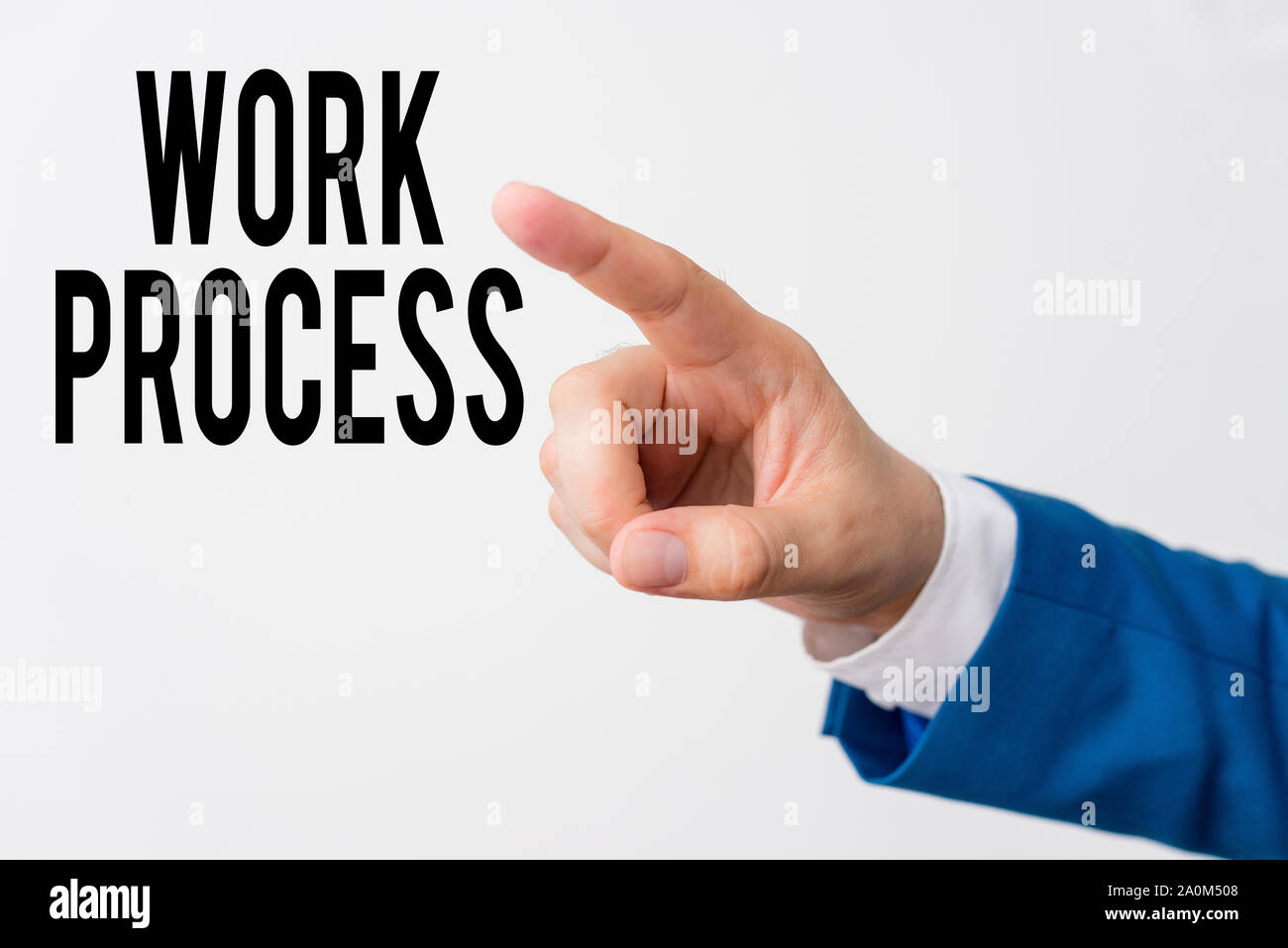Writing note showing Work Process. Business concept for Standard ...
