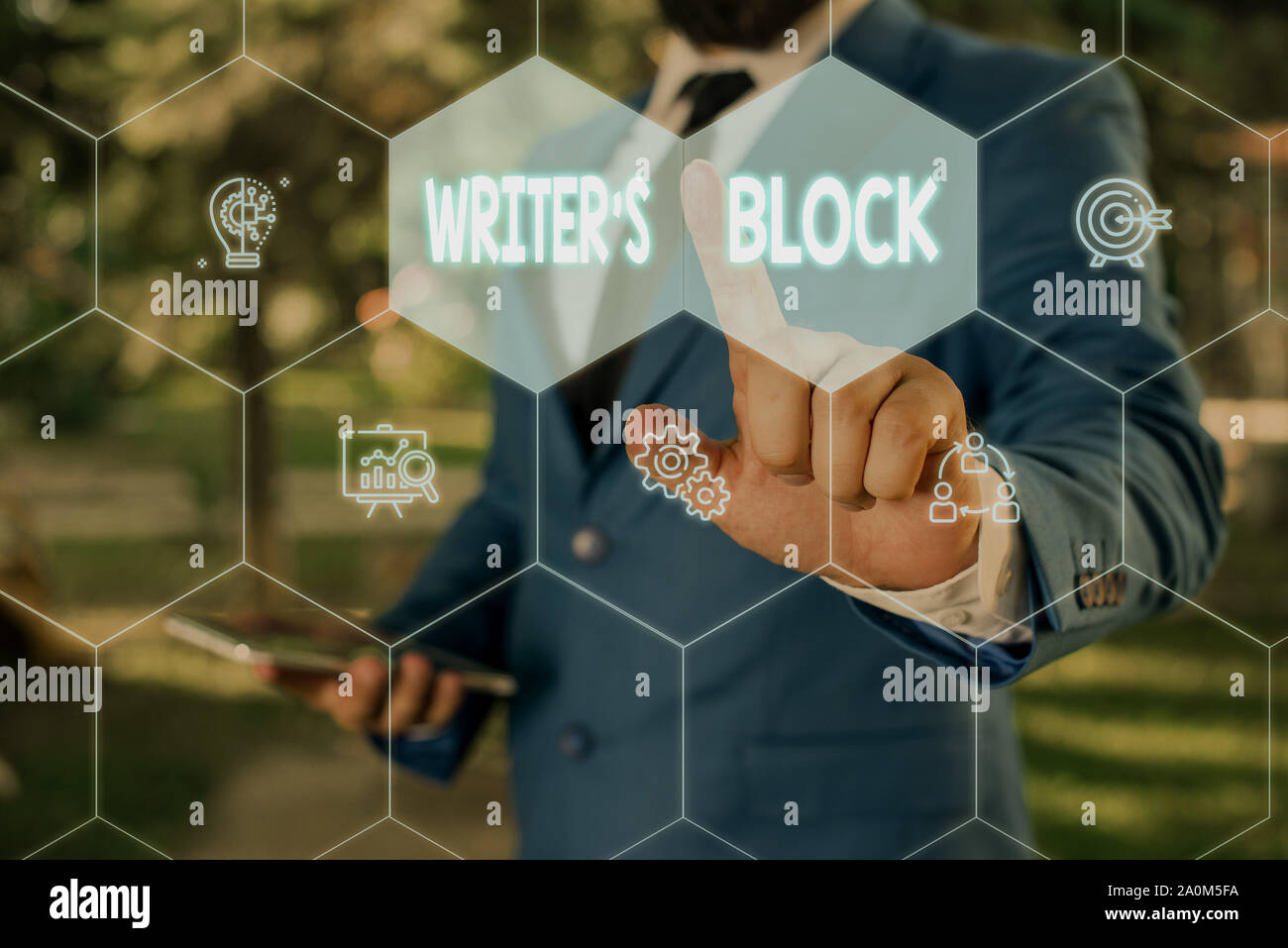 Word writing text Writer S Block. Business photo showcasing Condition ...