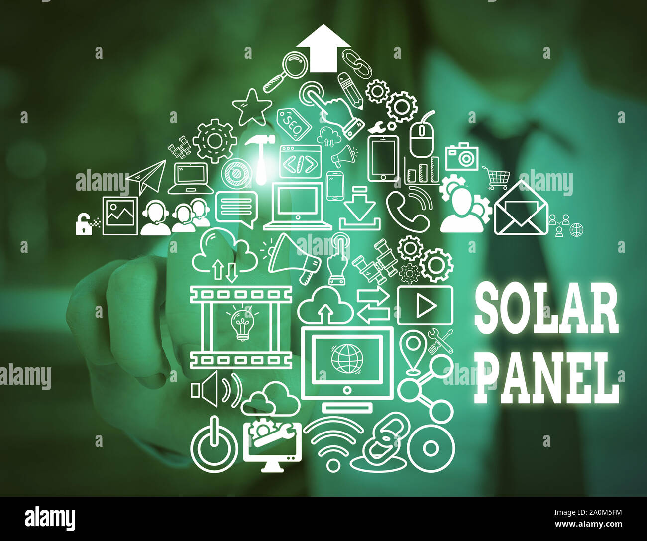 Handwriting text writing Solar Panel. Conceptual photo designed to absorb suns rays source of ...