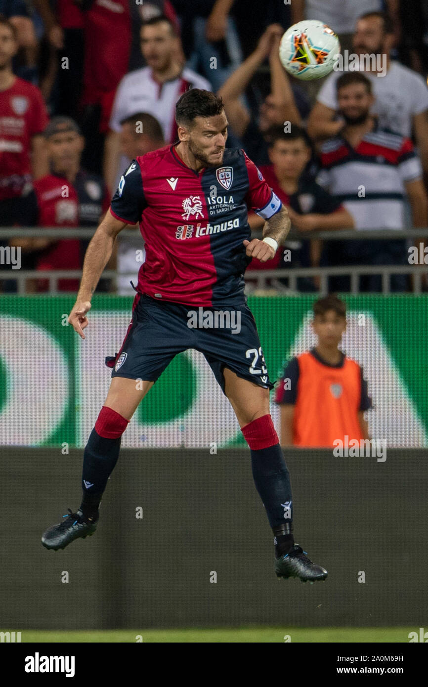 Luca Ceppitelli (Cagliari) during the Italian "Serie A" match between ...