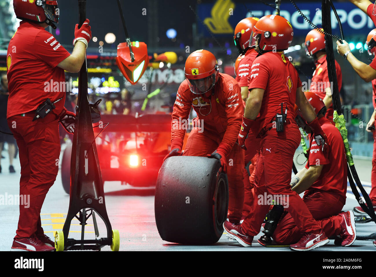 Ferrari formula one pit crew hi-res stock photography and images - Alamy