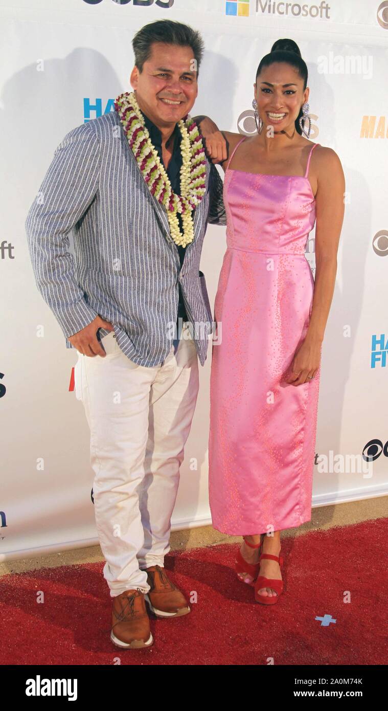 September 19, 2019 - Peter M. Lenkov and Meaghan Rath during the Hawaii ...