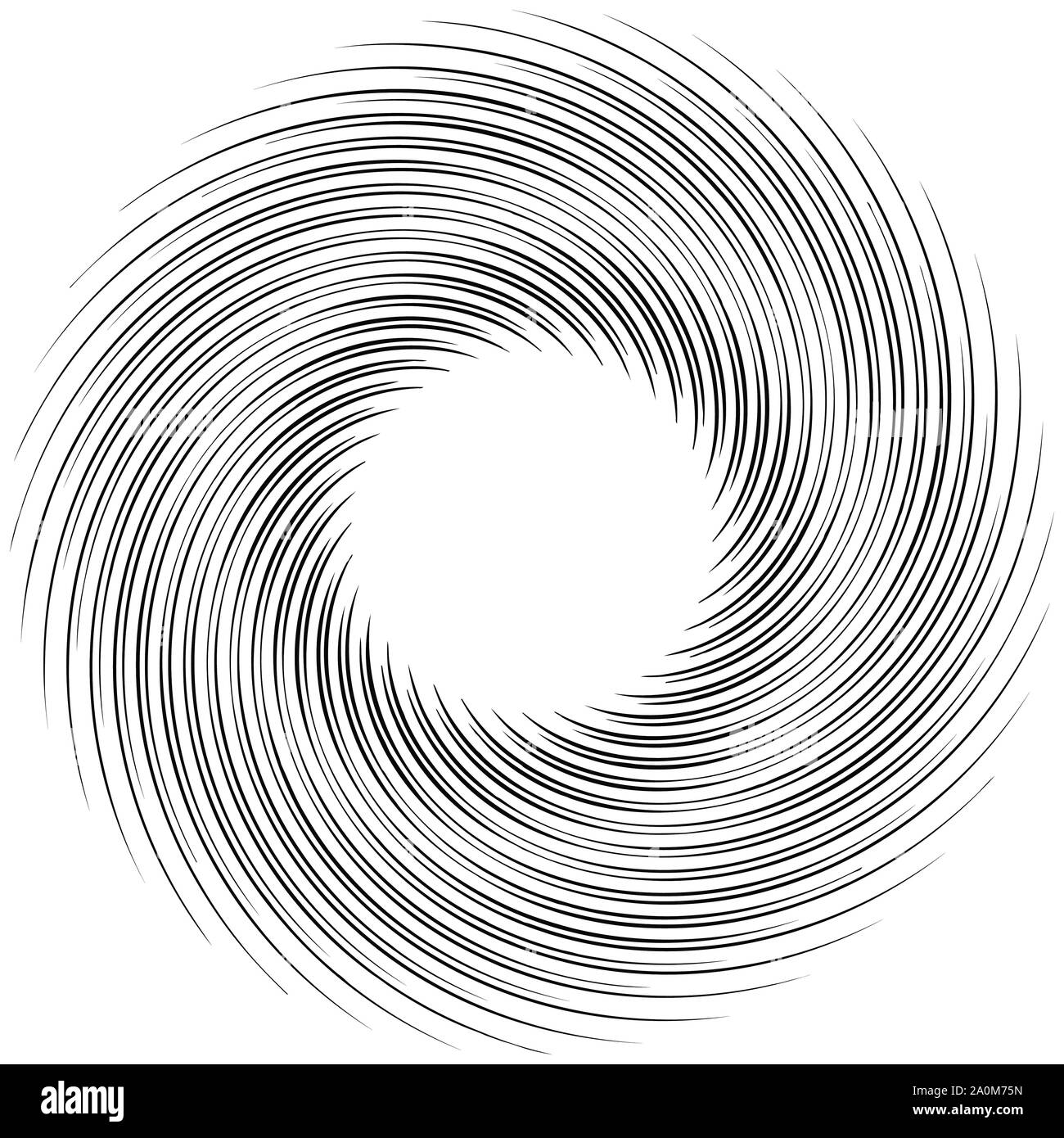 Detailed twirl, spiral element. Whirlpool, whirligig effect. Circular ...
