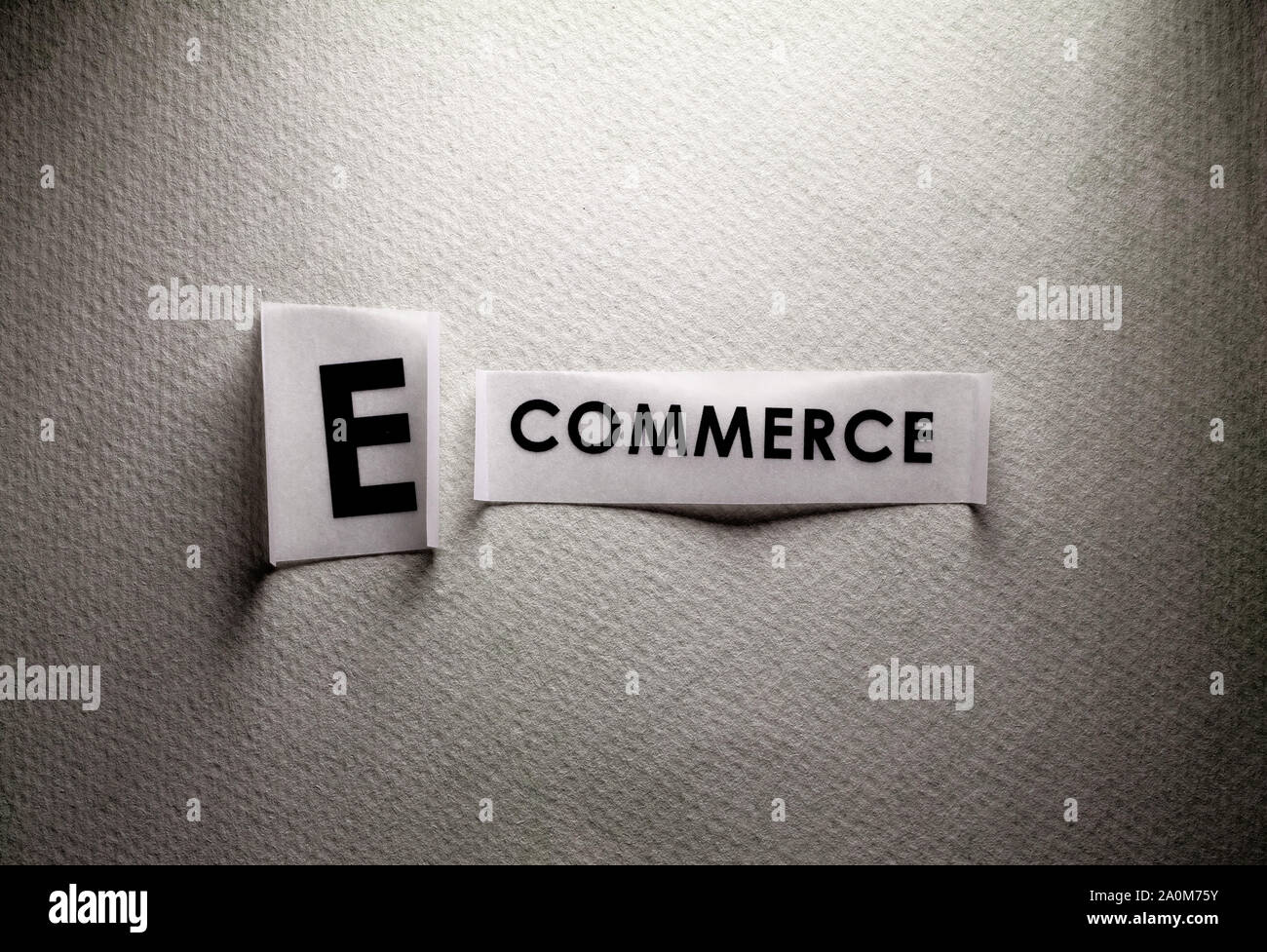 Close up of e-commerce tag label on paper Stock Photo - Alamy