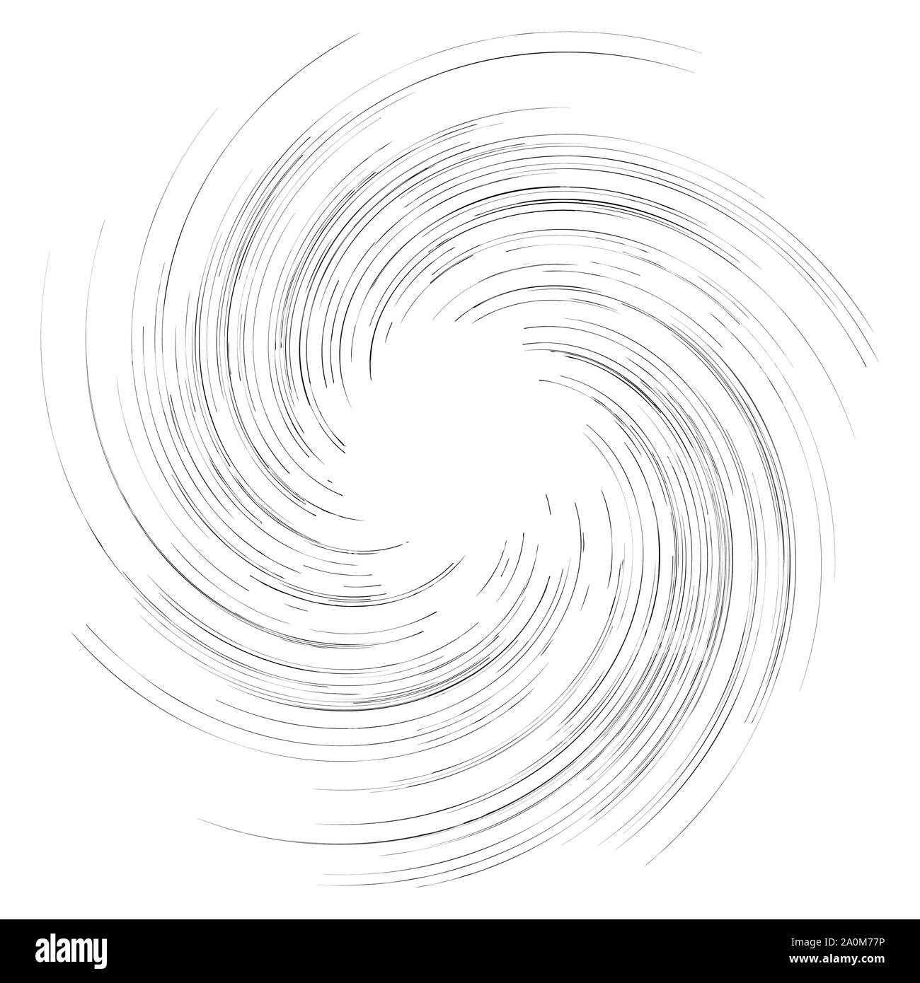 Detailed twirl, spiral element. Whirlpool, whirligig effect. Circular ...