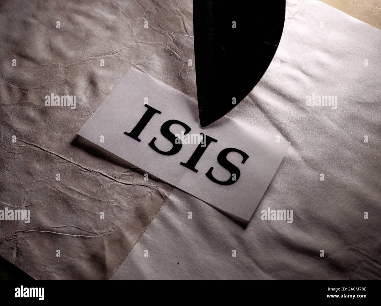 Close up of ISIS label Stock Photo - Alamy