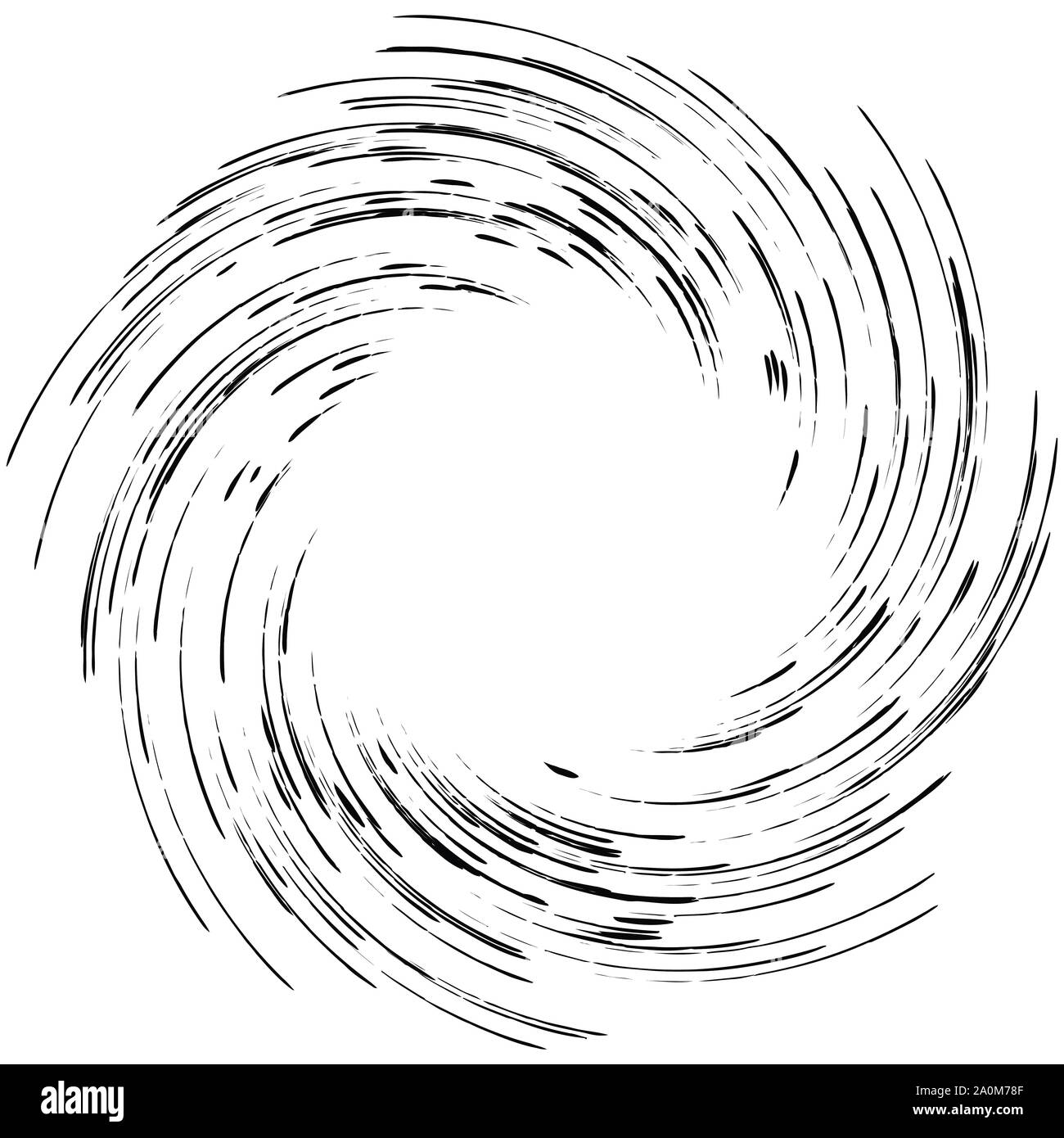 Detailed twirl, spiral element. Whirlpool, whirligig effect. Circular ...