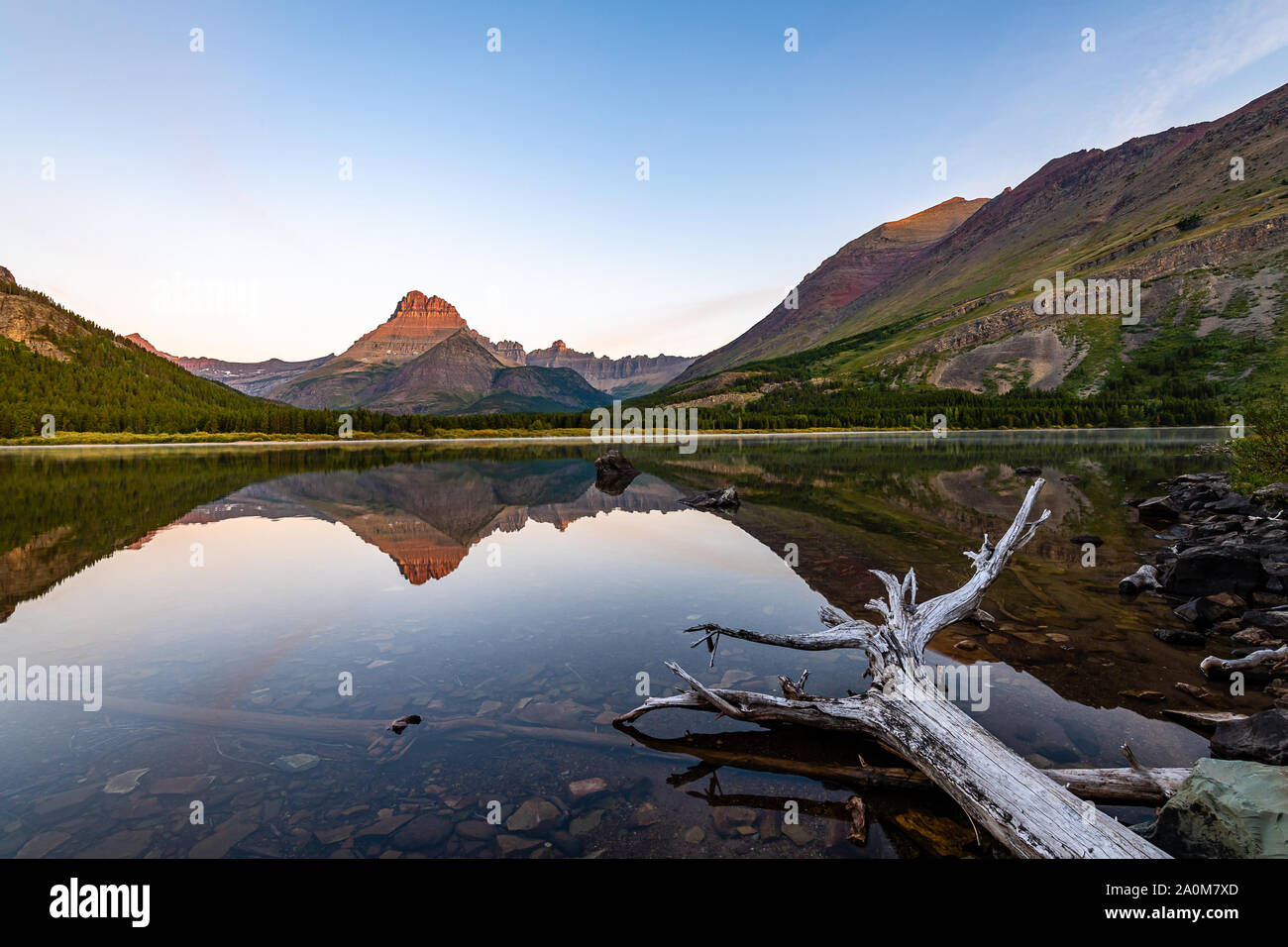 Swiftcurrent lake nature trail hi-res stock photography and images - Alamy