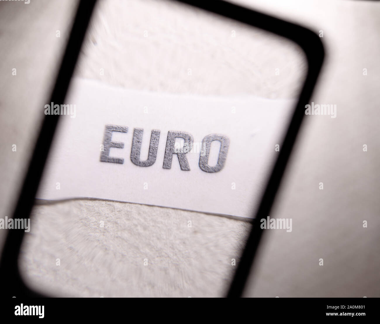 Close up of Foreign Currency Tag Labels Stock Photo - Alamy