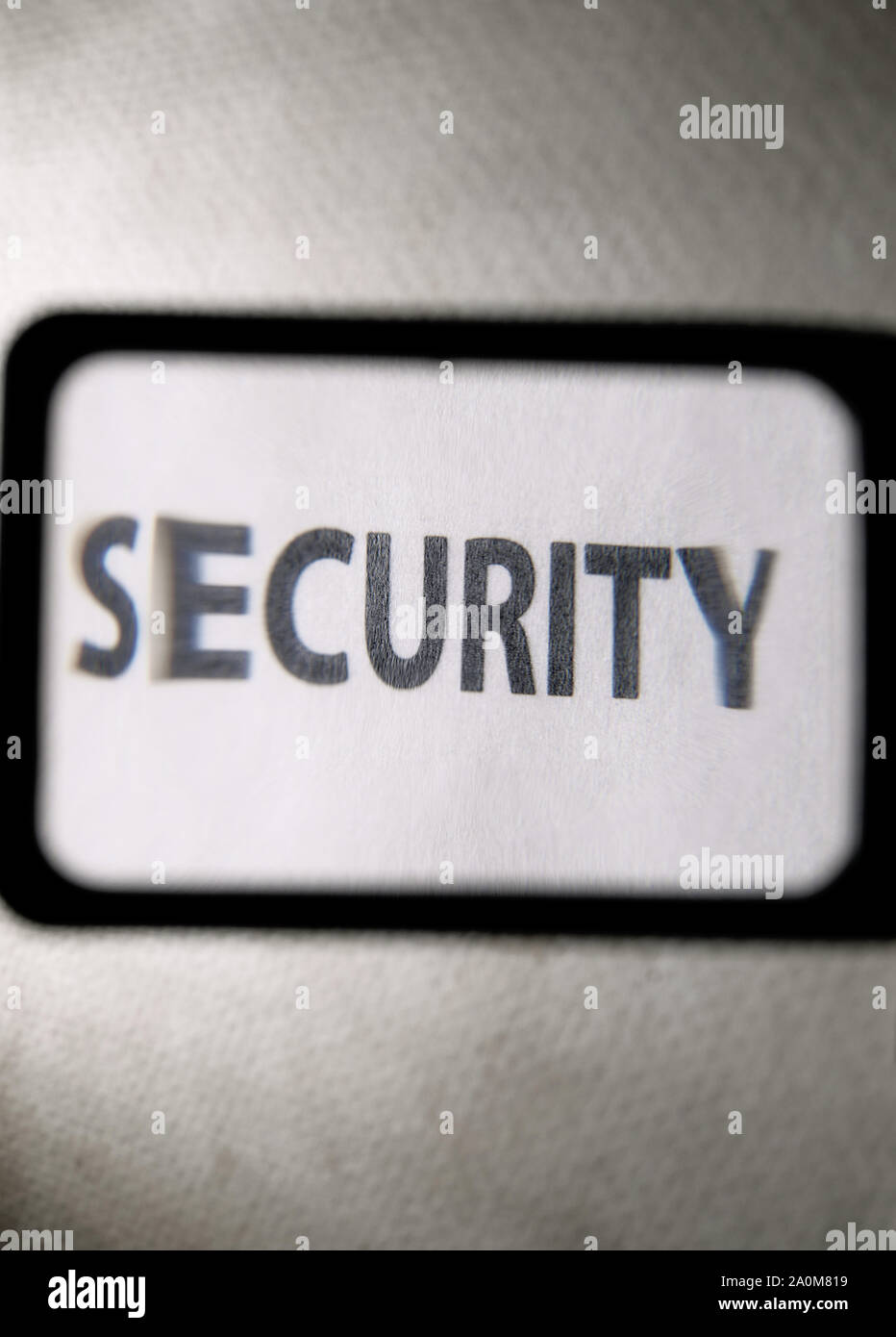 Close up of a Security Tag Stock Photo - Alamy