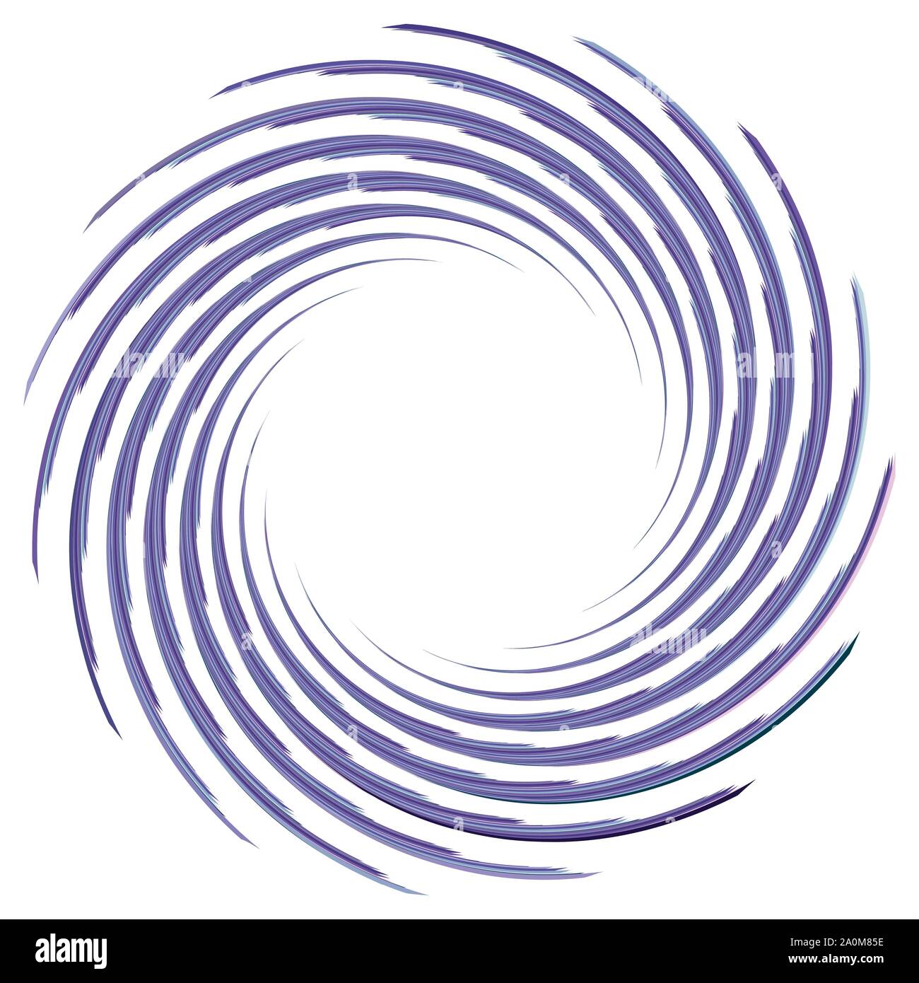 Abstract spiral, twist. Radial swirl, twirl curvy, wavy lines element ...
