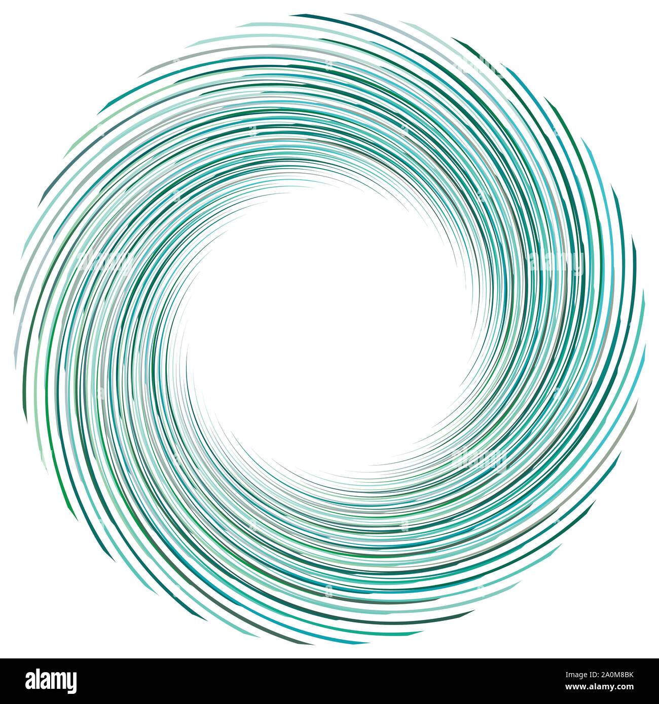 Abstract spiral, twist. Radial swirl, twirl curvy, wavy lines element ...