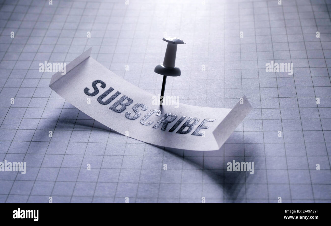 Youtube subscribe button hi-res stock photography and images - Alamy