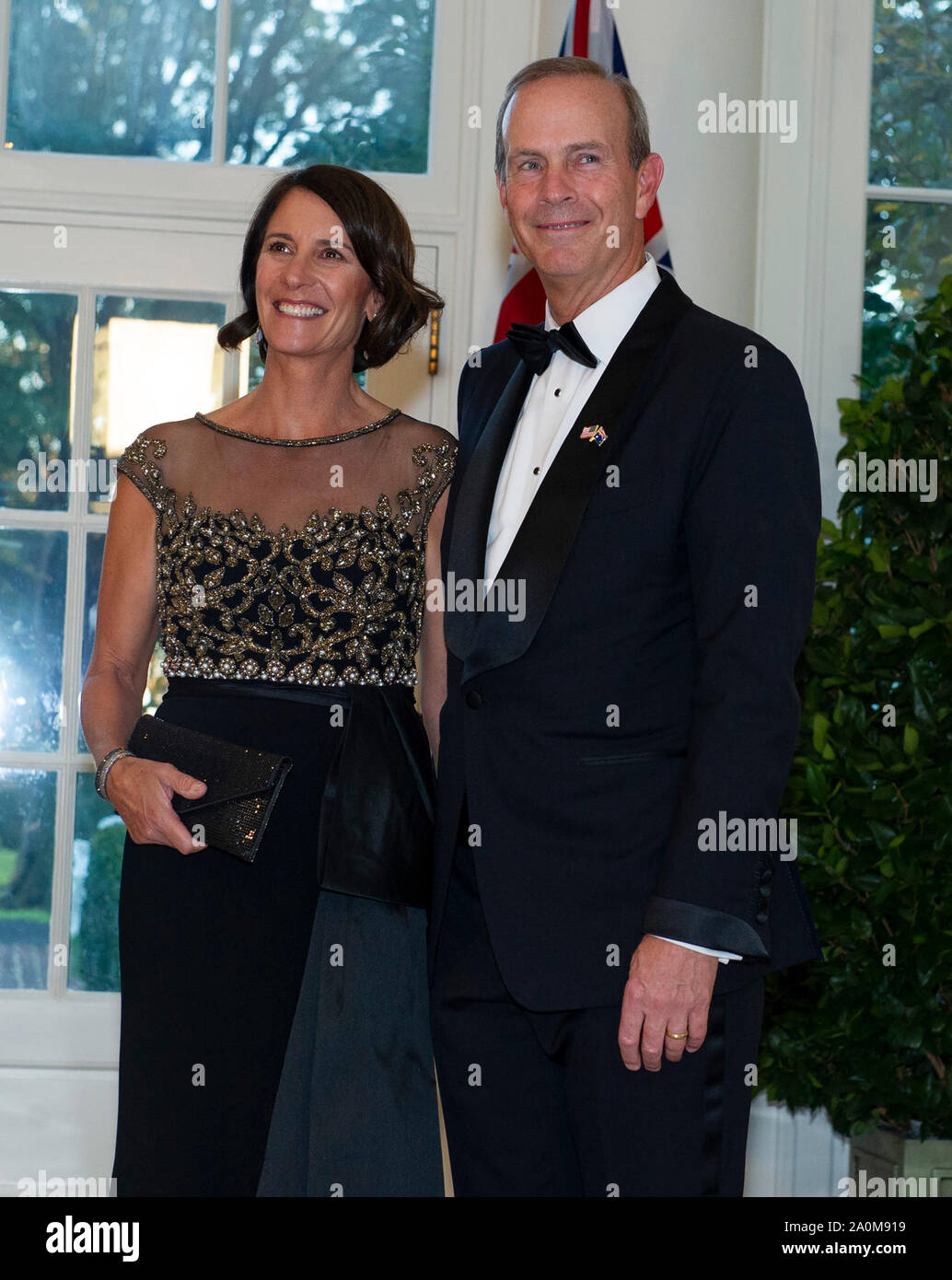 Michael Wirth and Julie Wirth arrives for the State Dinner hosted by ...